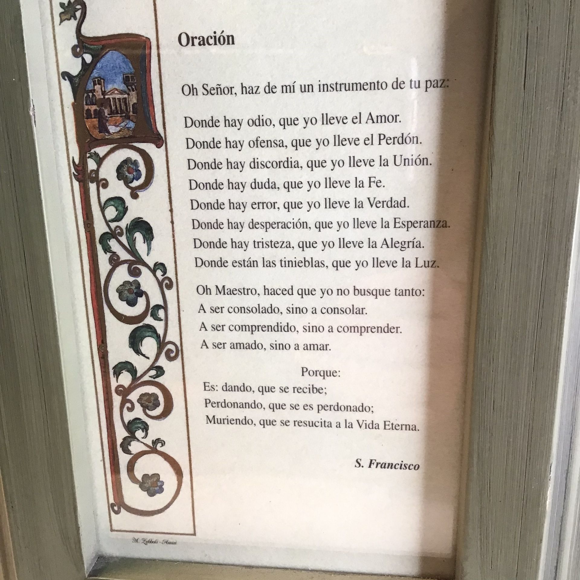 Oracion San Francisco Framed St Francis Prayer for Sale in Oxnard, CA ...