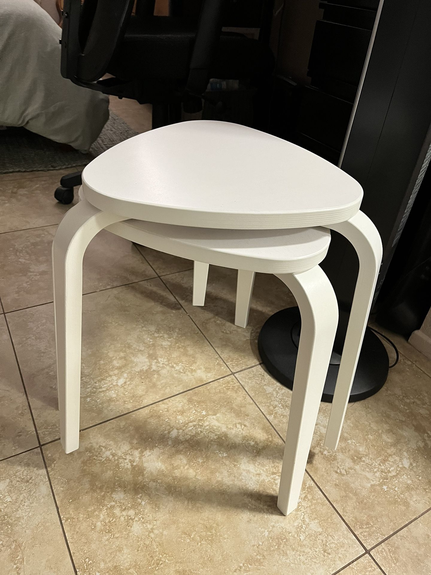 Ikea Kyrre stacking stools $5 each $10 for both for Sale in Ontario, CA ...