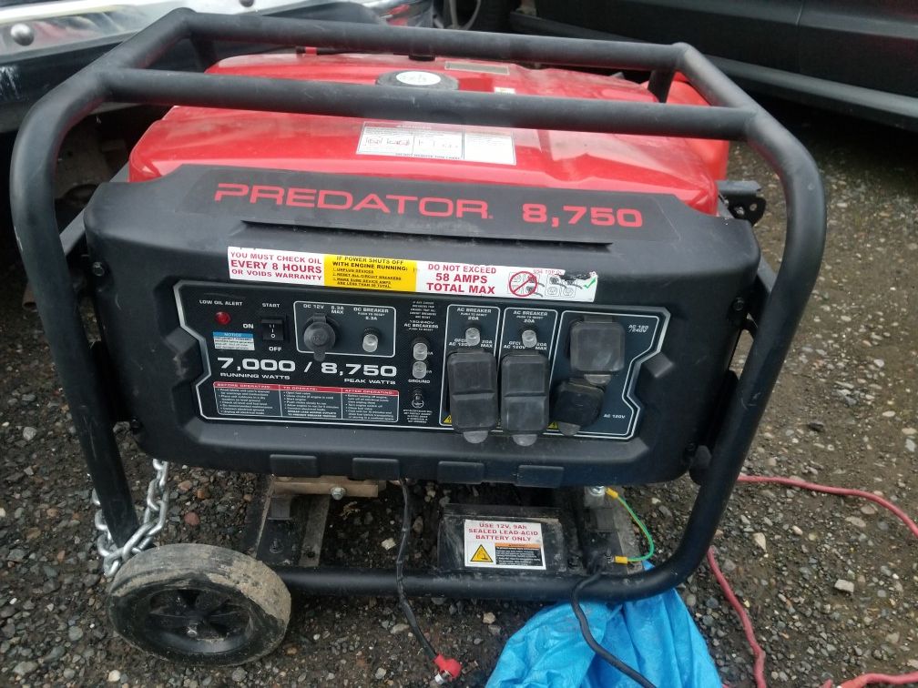 Predator 8750 generator for Sale in Sacramento, CA - OfferUp