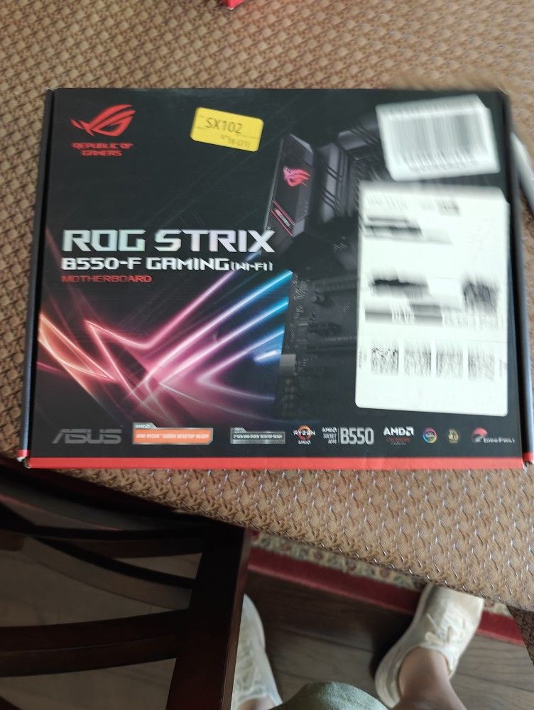Asus Rog Strix B-550f Gaming Wifi Motherboard And Ryzen 5800x Cpu for ...