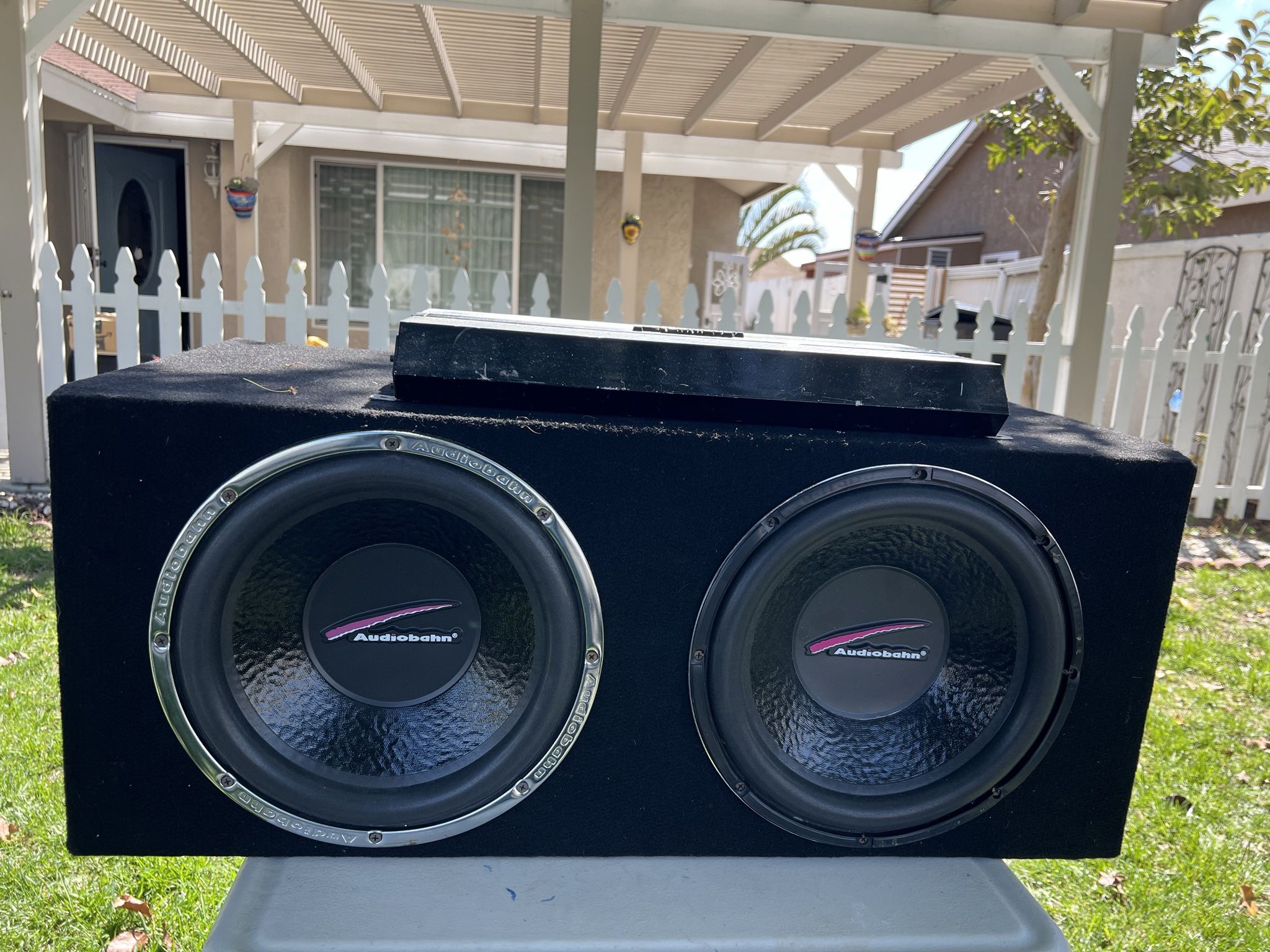 Pair of Audiobahn flame edition 12" Subwoofers, model AW1251TC. for ...