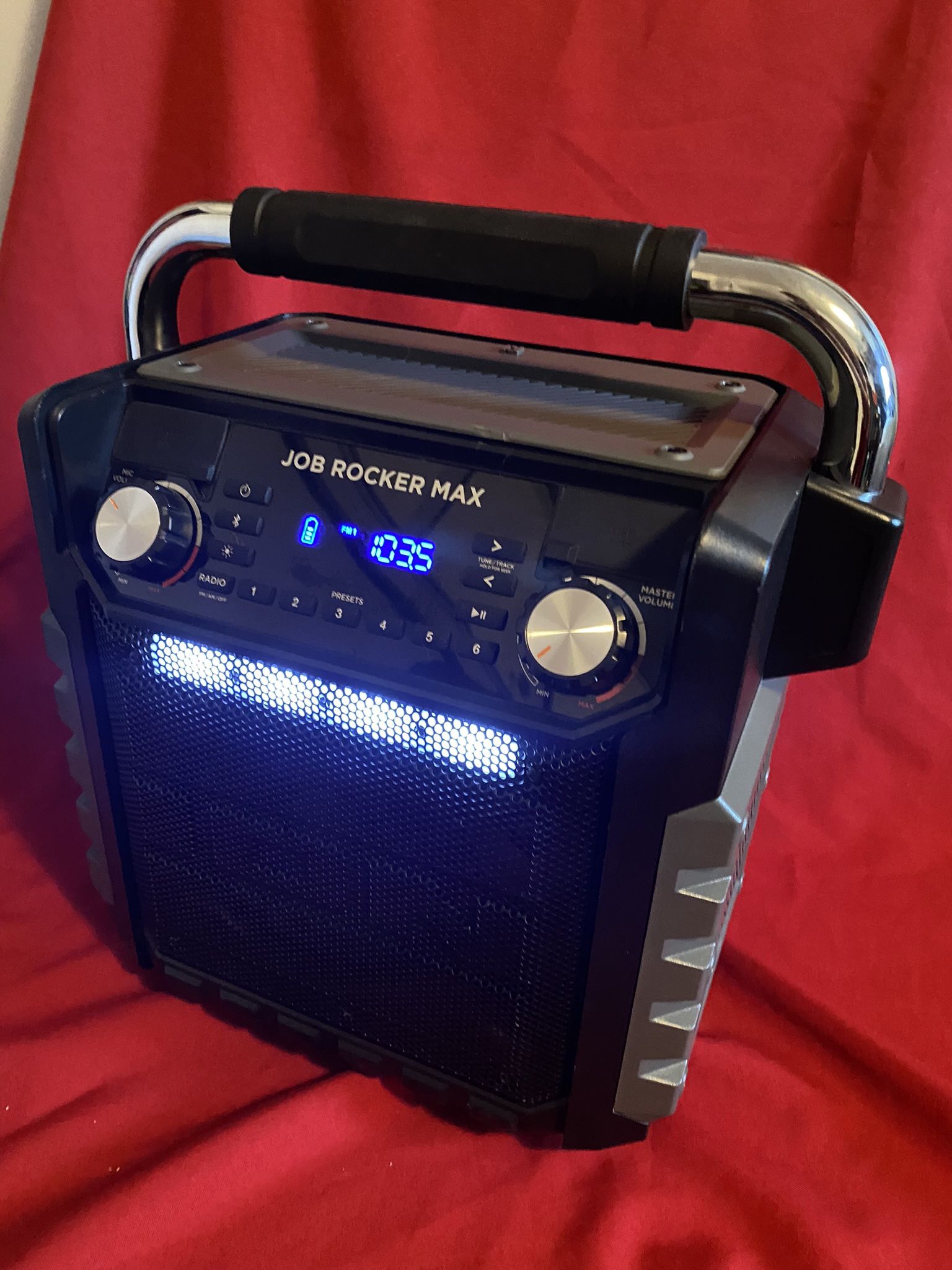 ION Job Rocker Max Bluetooth Portable Speaker w/LED Lights for Sale in ...