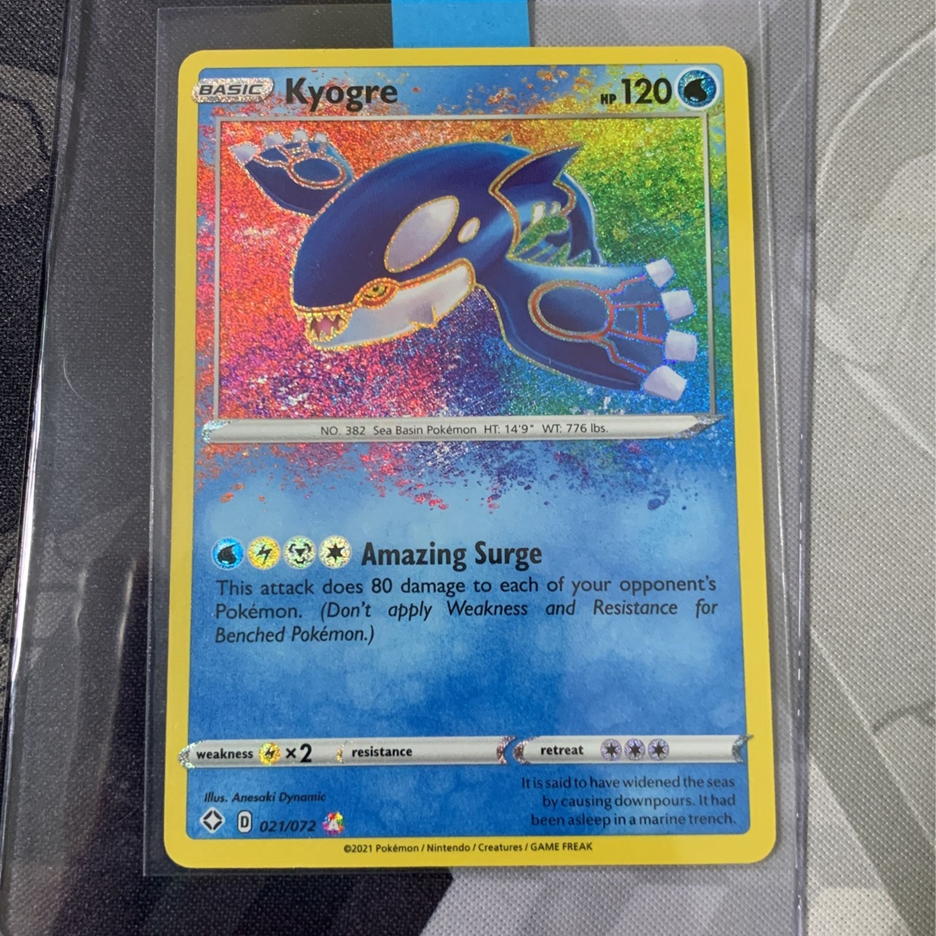 Kyogre Pokemon Card