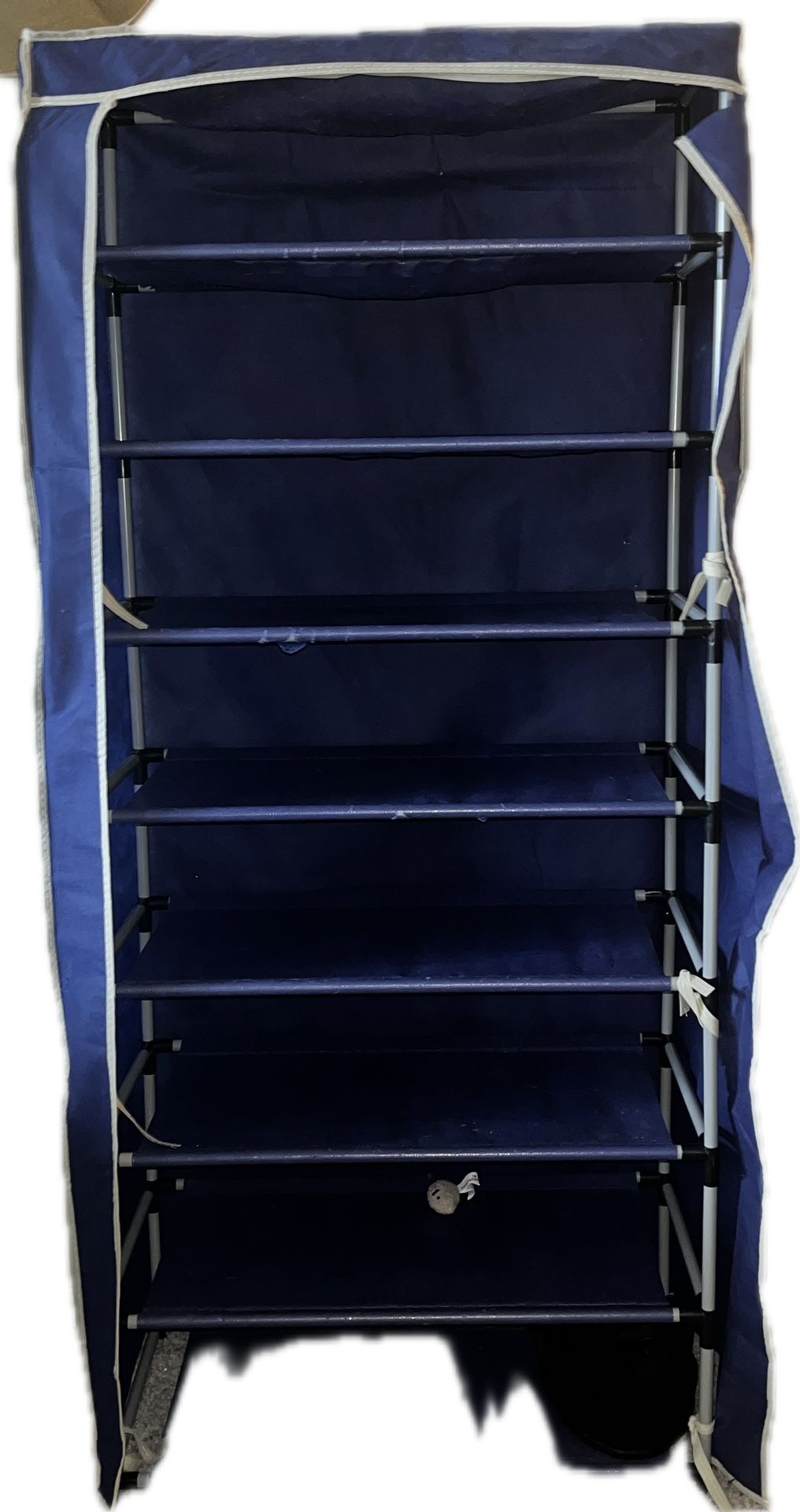 FREE 8-Shelf Blue Organizer, Used for Sale in Los Angeles, CA - OfferUp