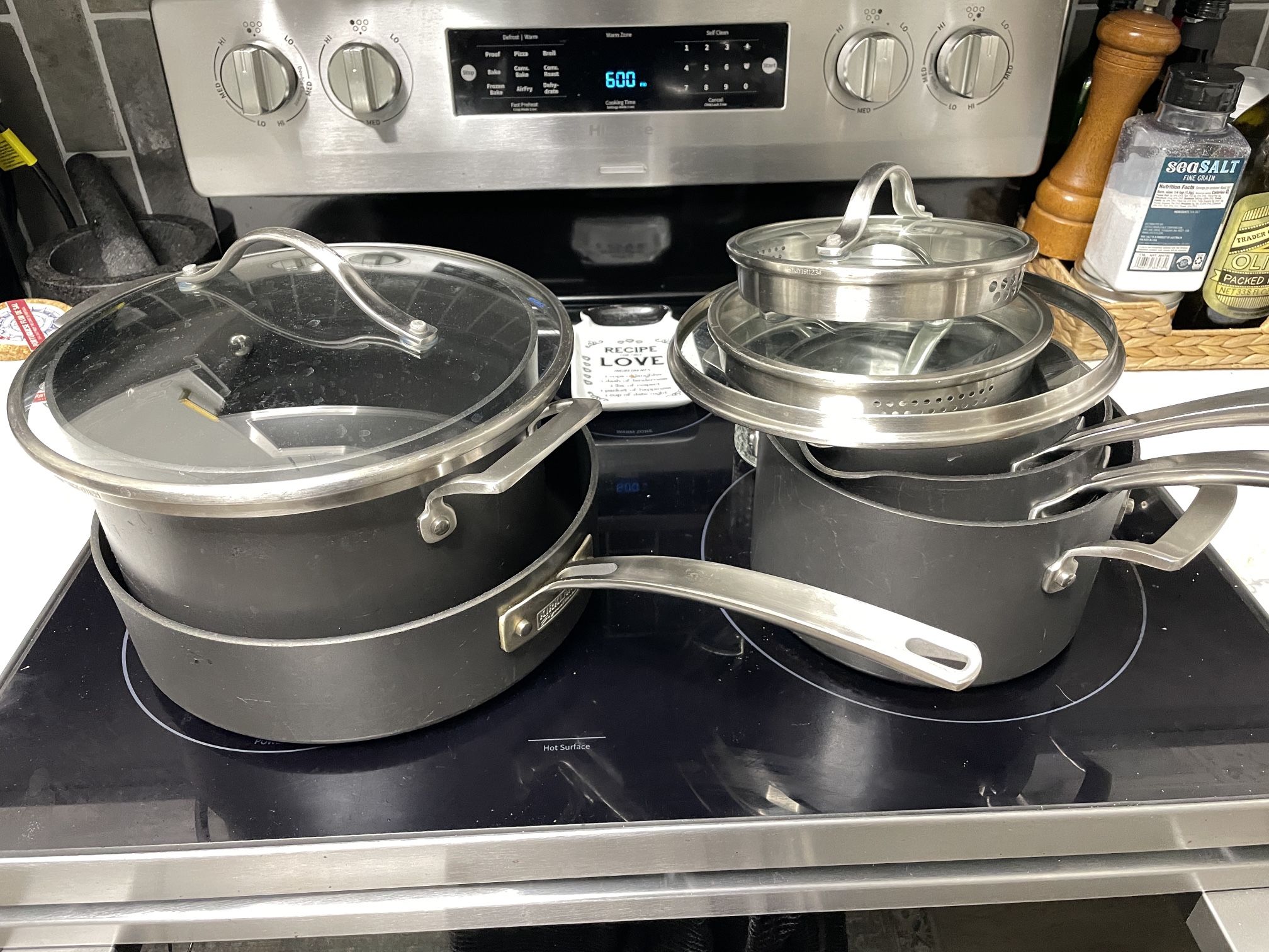 Kirkland Signature Nonstick Pot Pans And Lids Set for Sale in San Diego ...