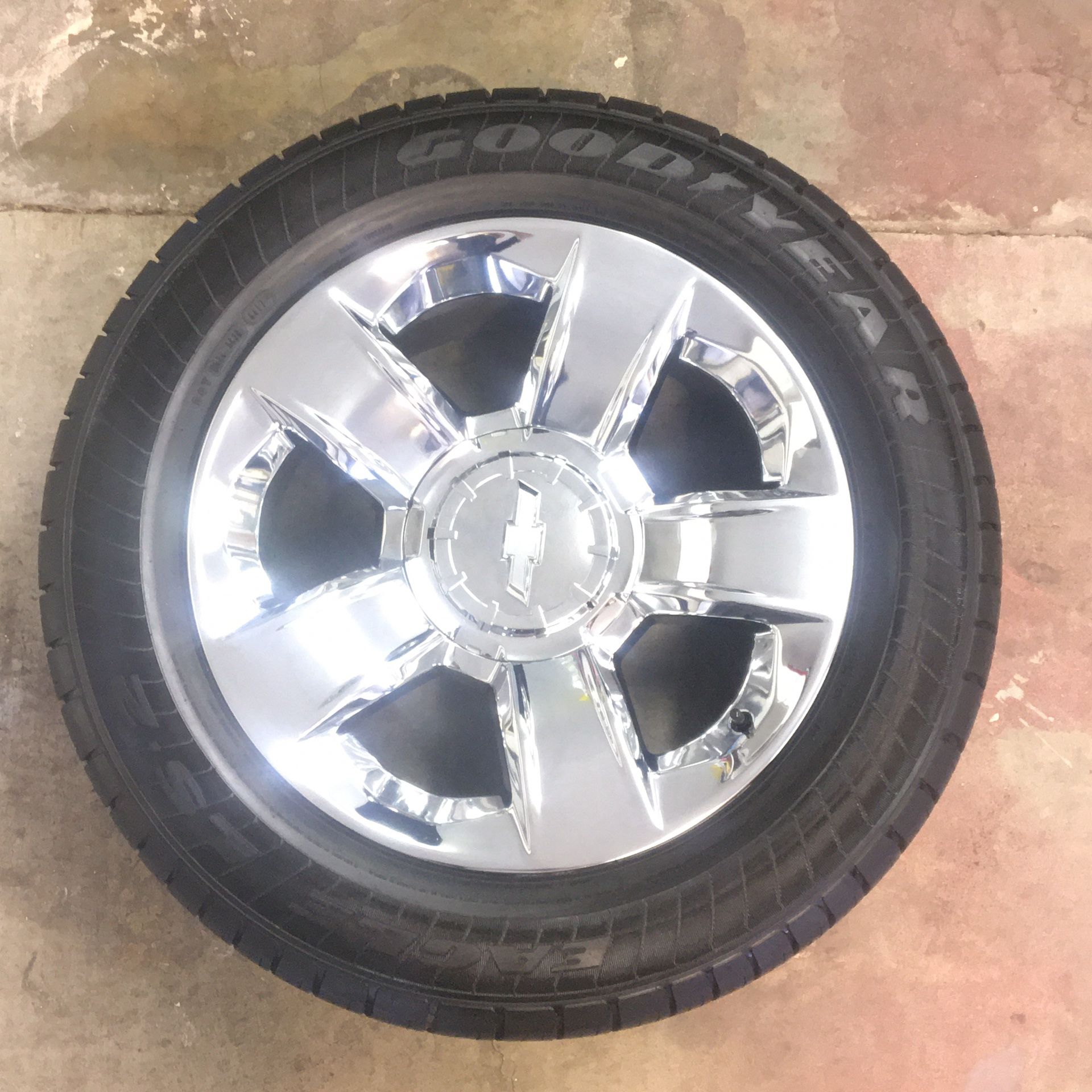 20” Chevy Silverado LTZ Chrome OEM Rims + Tires for Sale in Sacramento ...