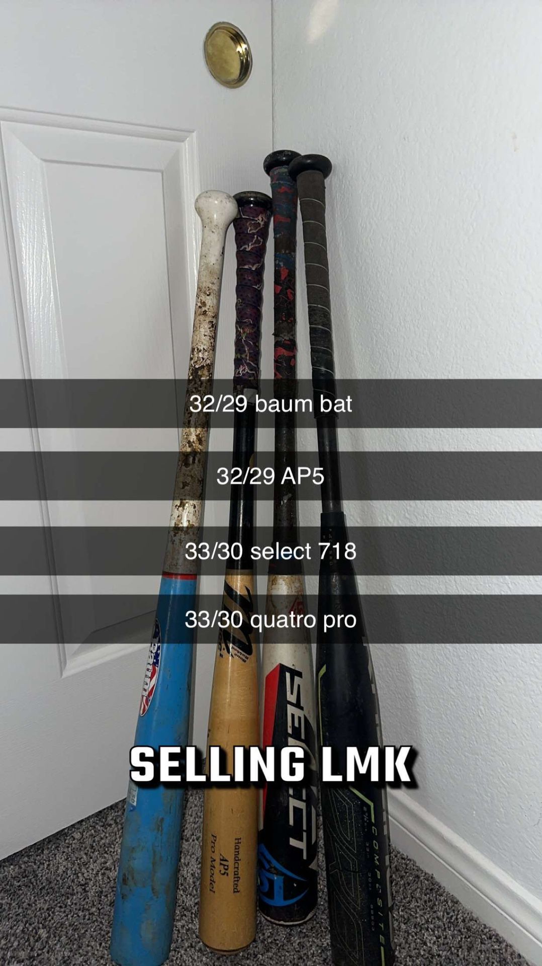 Baseball Bats For Sale for Sale in Las Vegas, NV - OfferUp