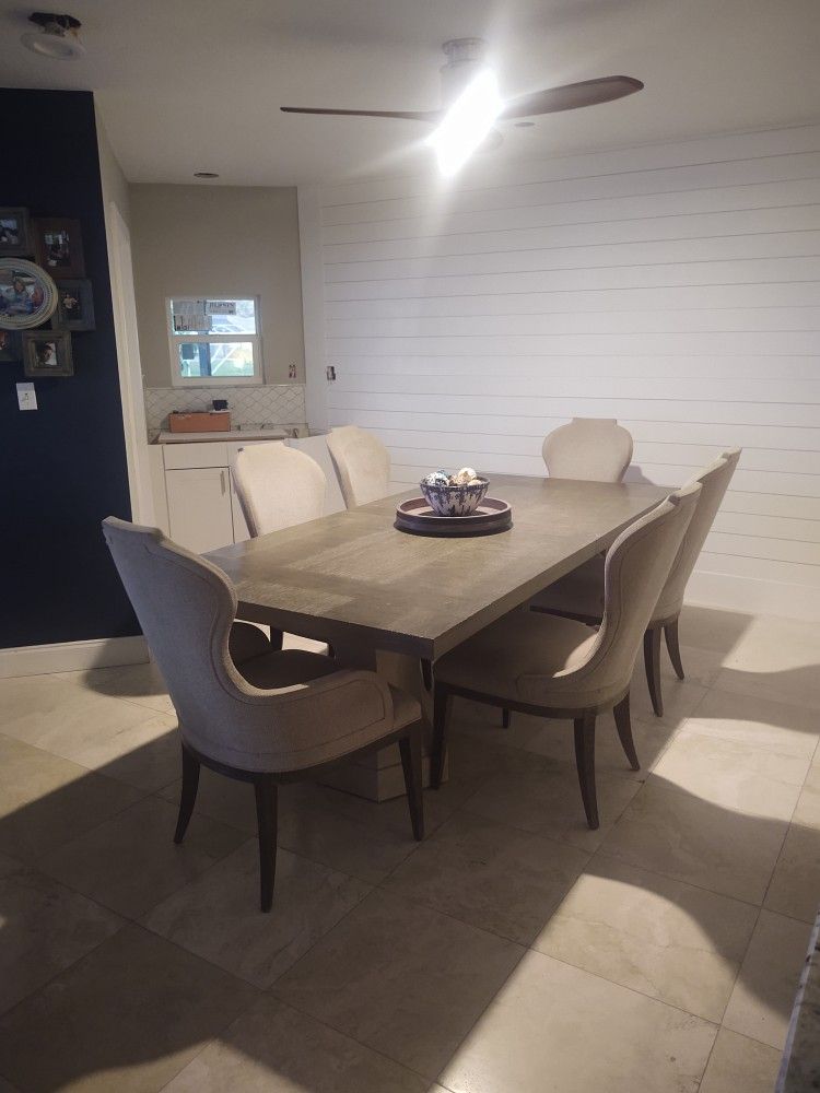 Havertys Westcliffe Dining or Conference Table & Leaf& Chairs or just ...