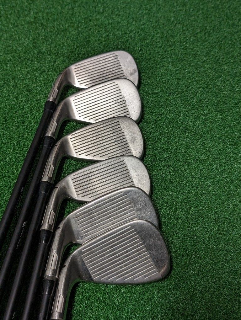 Taylormade Stealth Irons 5-PW upgraded MMT Graphite shafts stiff for ...