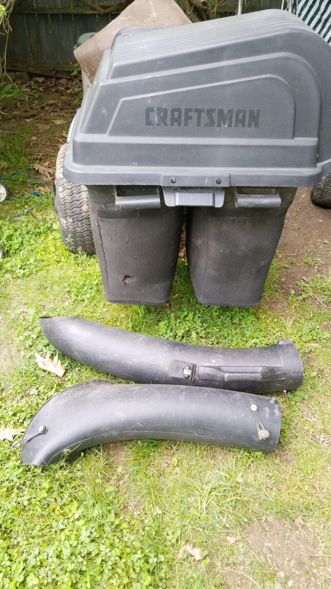 Grass catcher bag and discharge tube for Craftsman OR other riding lawn ...