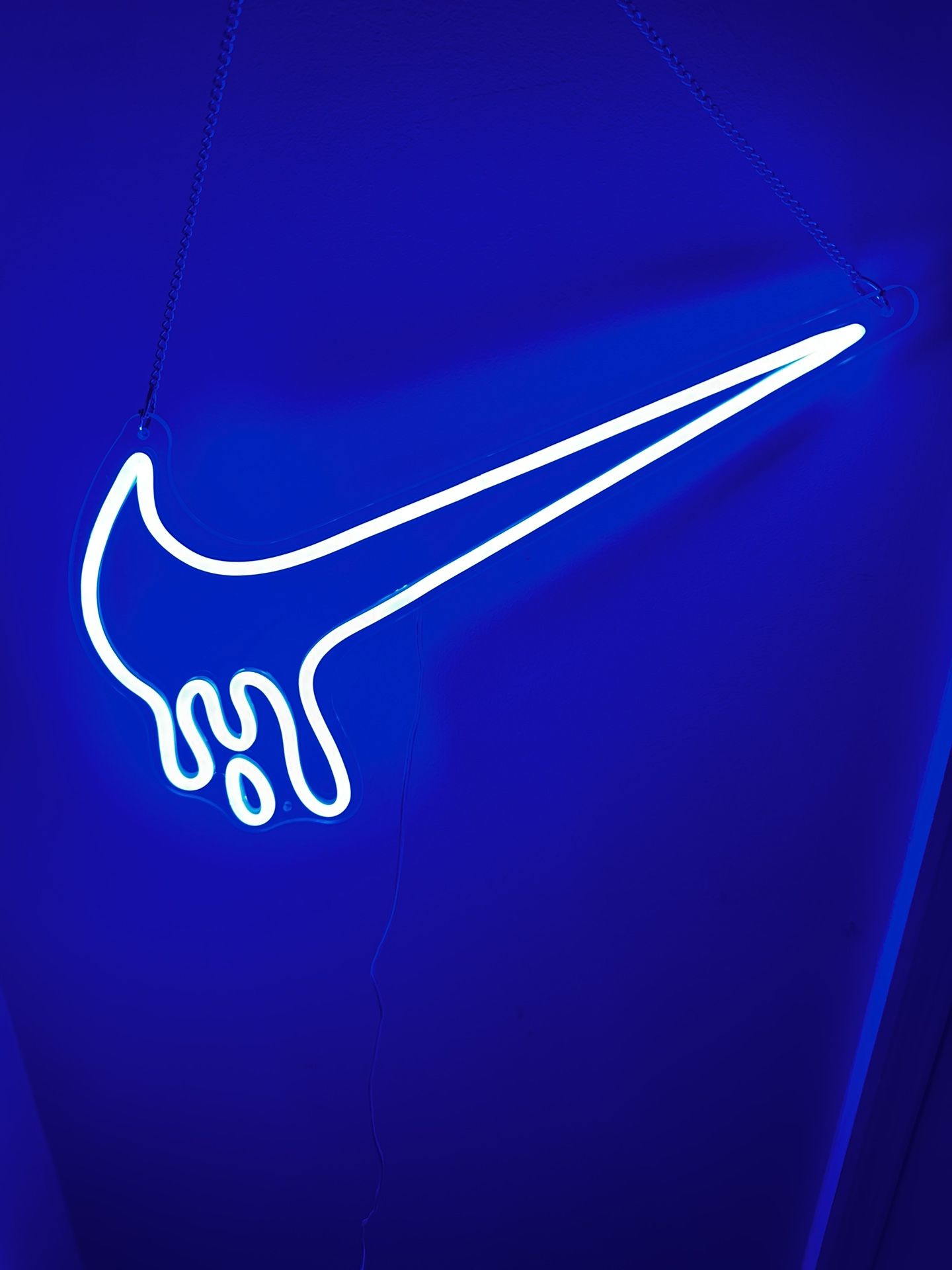 Neon Nike Swoosh Logo