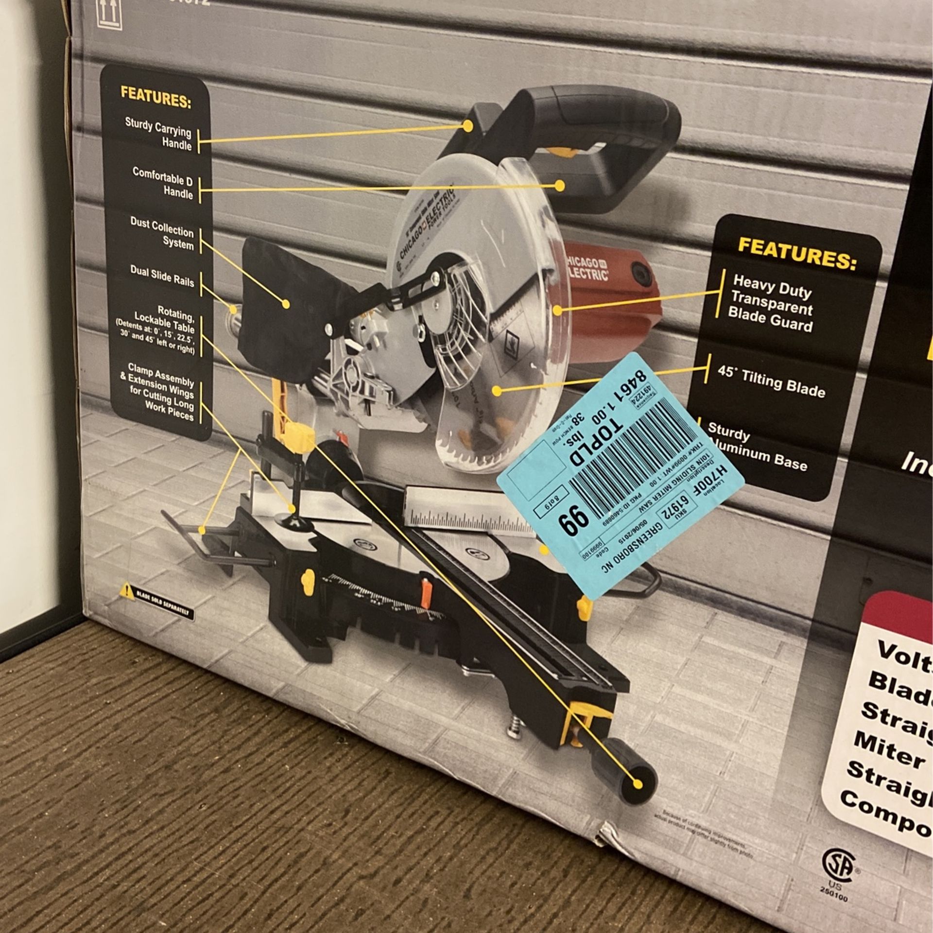 CHICAGO ELECTRIC Miter Saw for Sale in Greensboro, NC - OfferUp