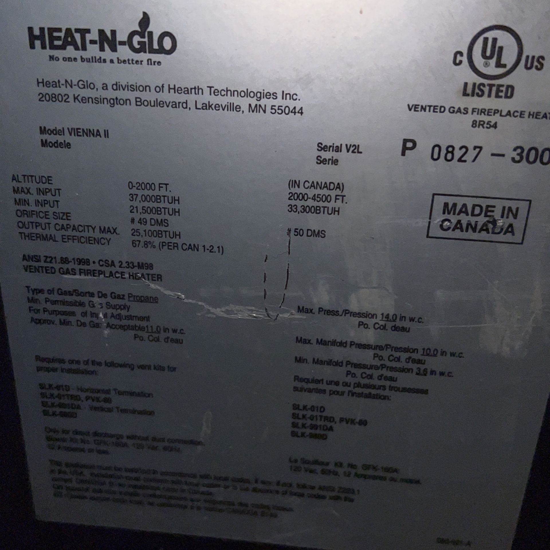 Heat-n-glo Gas Stove, Large for Sale in Phoenix, AZ - OfferUp