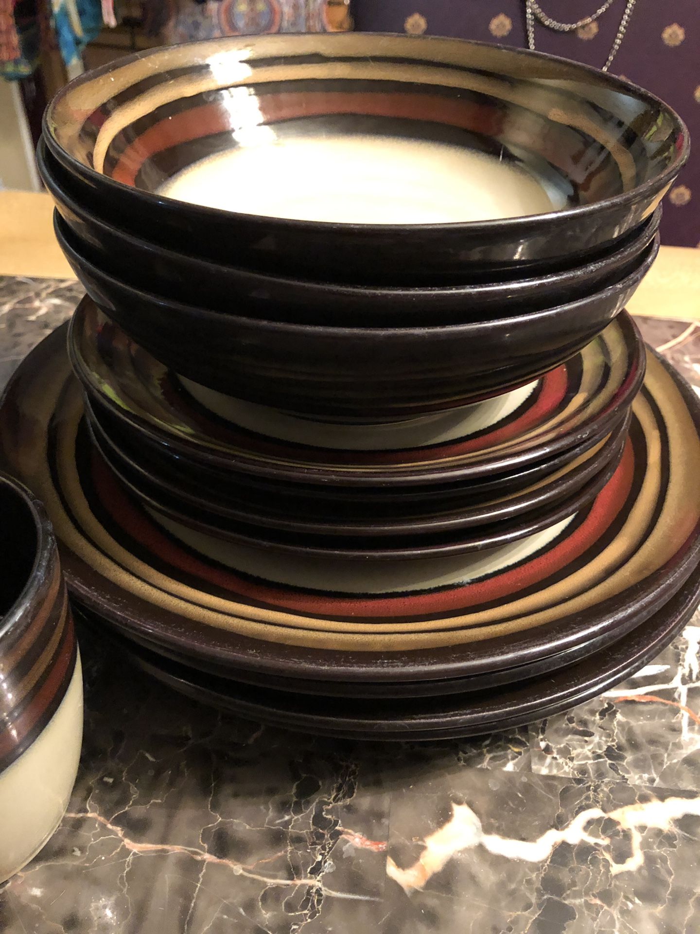 SONOMA Goods for Life Aztec Dinnerware for Sale in San Antonio, TX ...