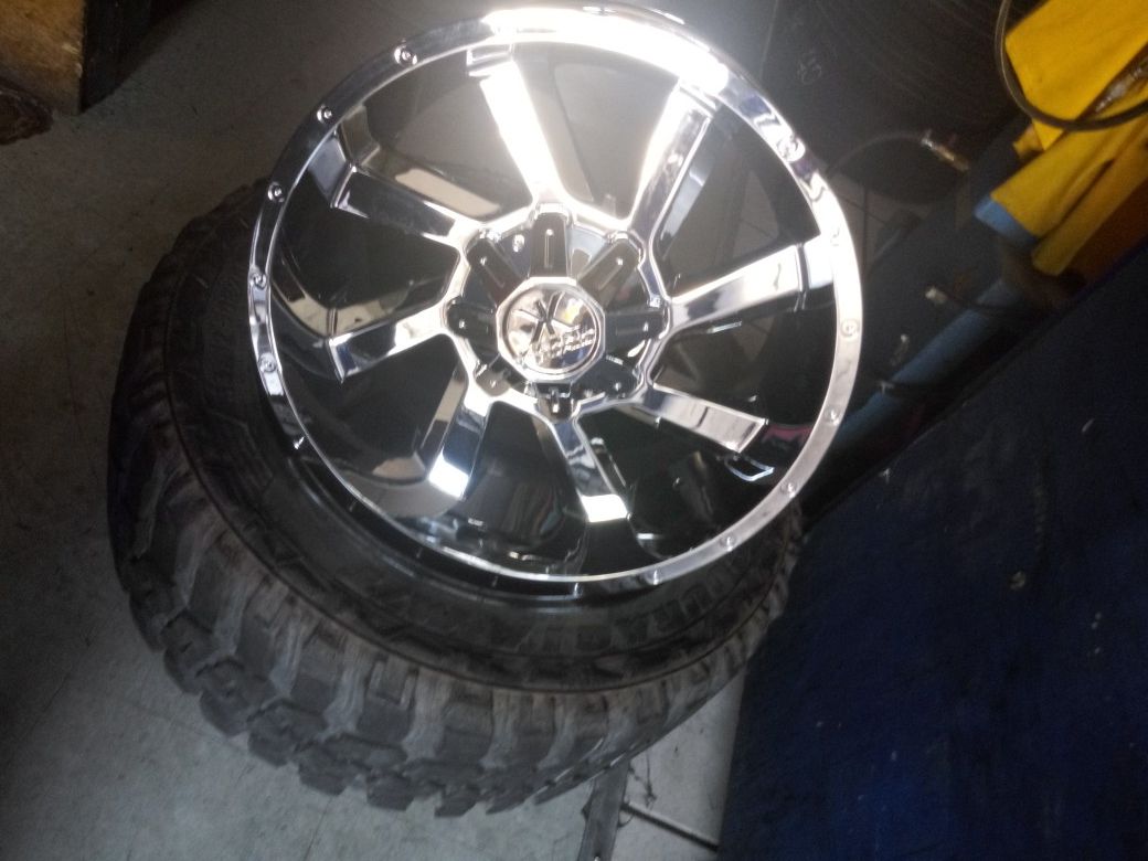 20x10 brand new rims on 33" for Sale in Albuquerque, NM - OfferUp
