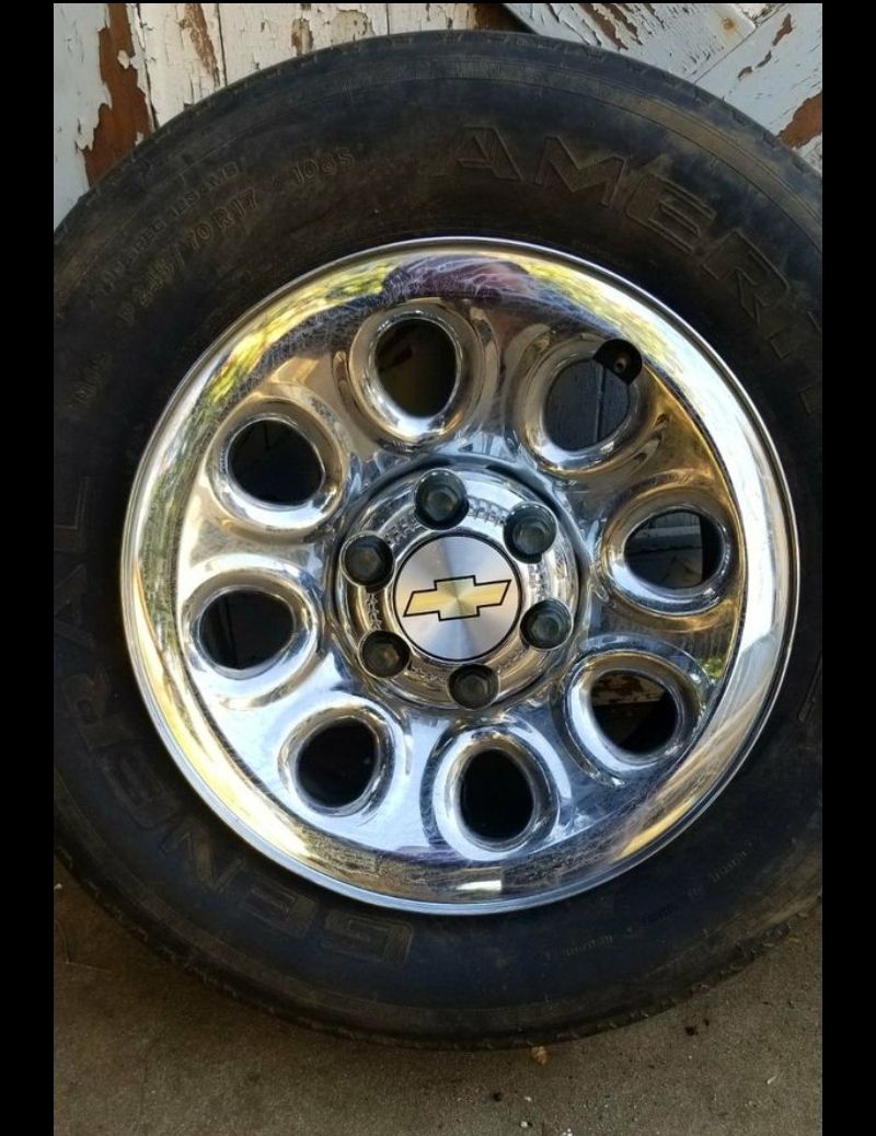 2008 Chevy Silverado 1500 OEM Stock Rims (Steel) 17X7.5" for Sale in ...