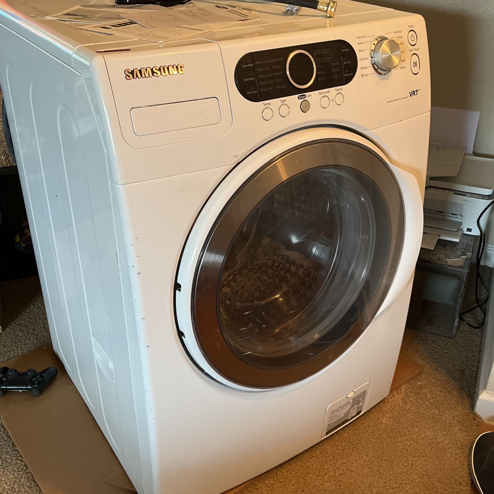 Samsung, Front Loading Washing Machine, White for Sale in Roanoke, TX ...