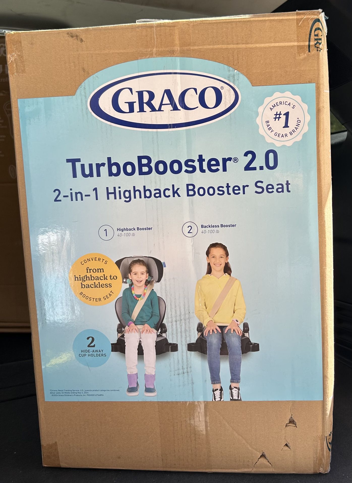Graco TurboBooster 2.0 Highback Booster Car Seat, Declan for Sale in ...