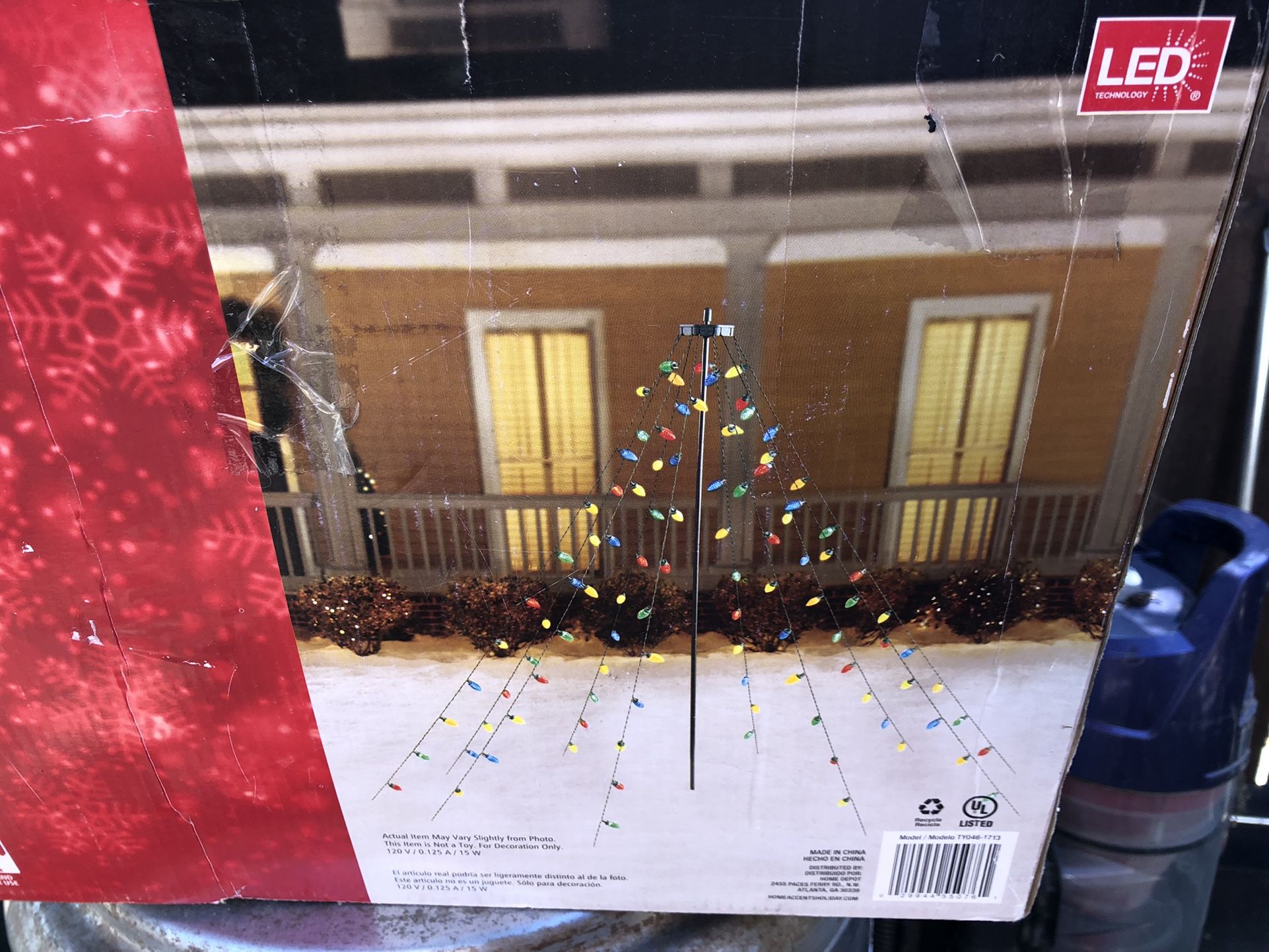 Brand New Home Accent 7ft LED C9 Tree Drape Light Model 1002 483 711 ...