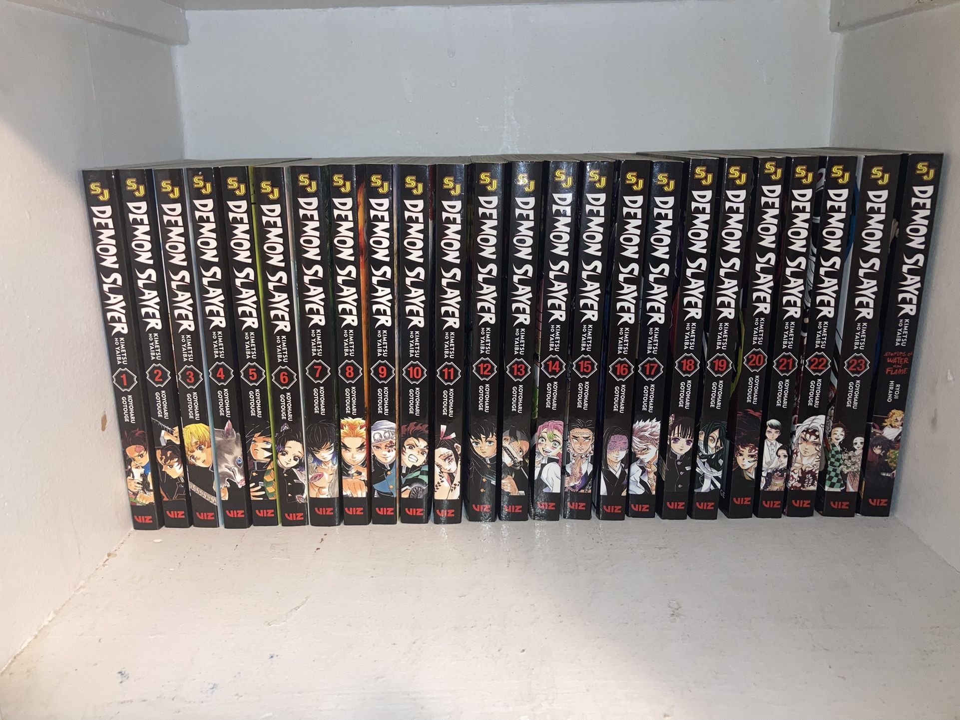 Demon Slayer Kimetsu No Yaiba Manga Volumes 1-23+Extra Book Complete ...