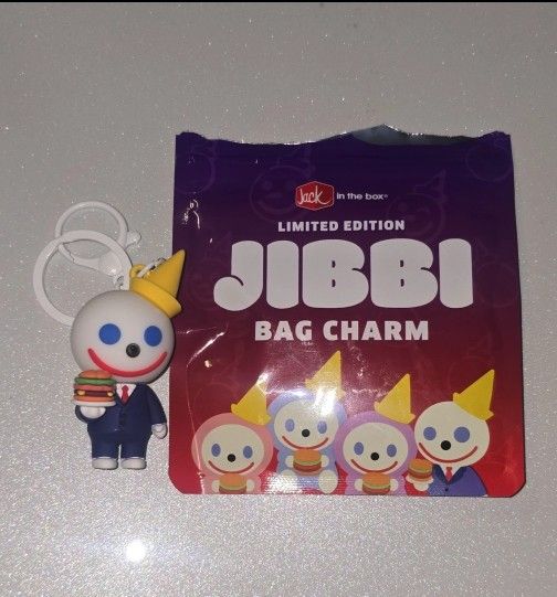 Jack in the Box Jack Box Limited Edition JIBBI Bag Charm Keychain The ...