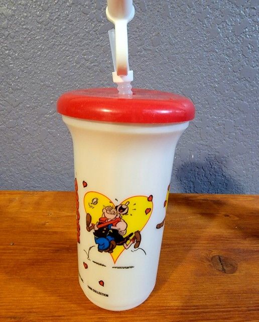 Olive Oyl And Popeye Drinking