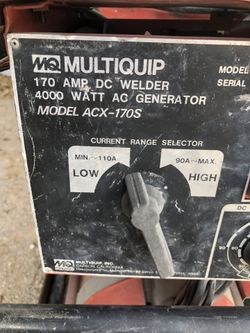 Multiquip ACX-170S welder/generator 4000 for Sale in Ysleta Sur, TX ...
