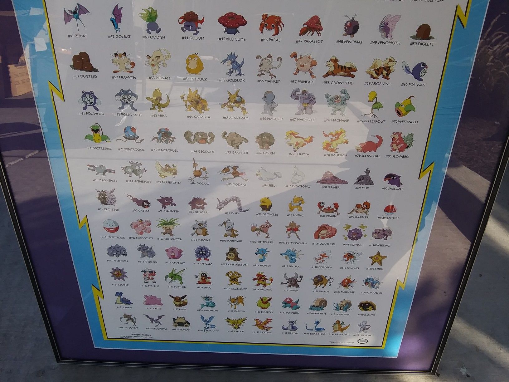 Original 151 Pokemon Poster