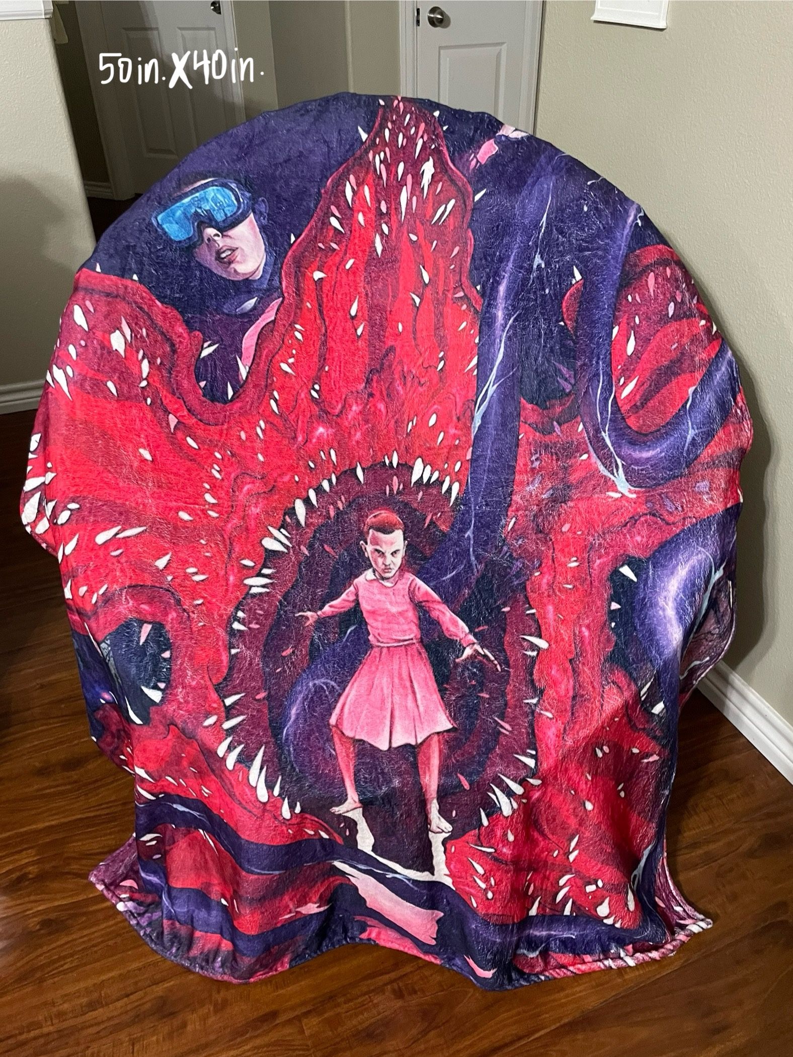 TV Series Stranger Things Eleven Throw Blanket, Size 50x40 for Sale in ...