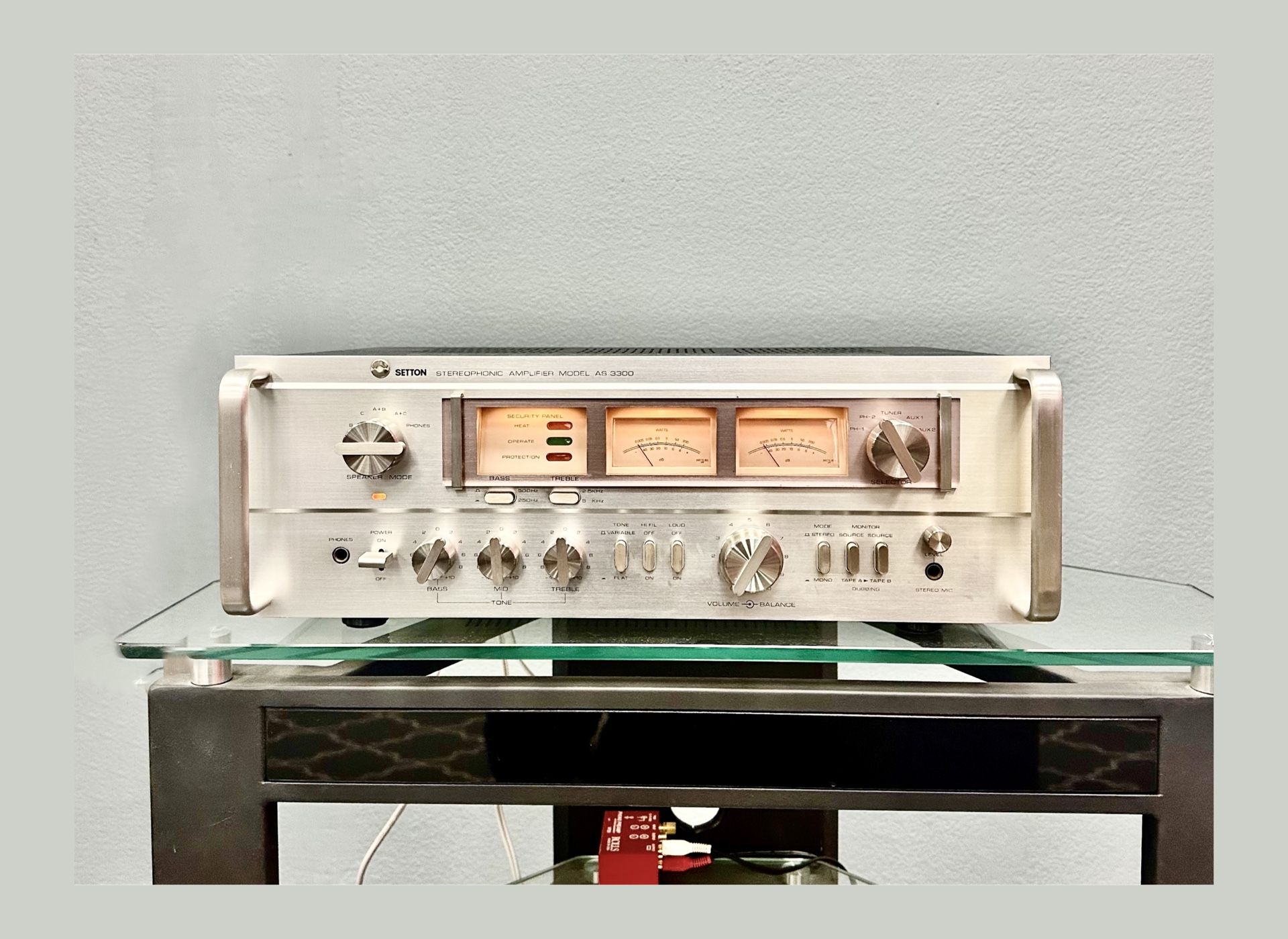 Beautiful Vintage 1970’s Setton Integrated Stereo Amplifier AS-3300 ...