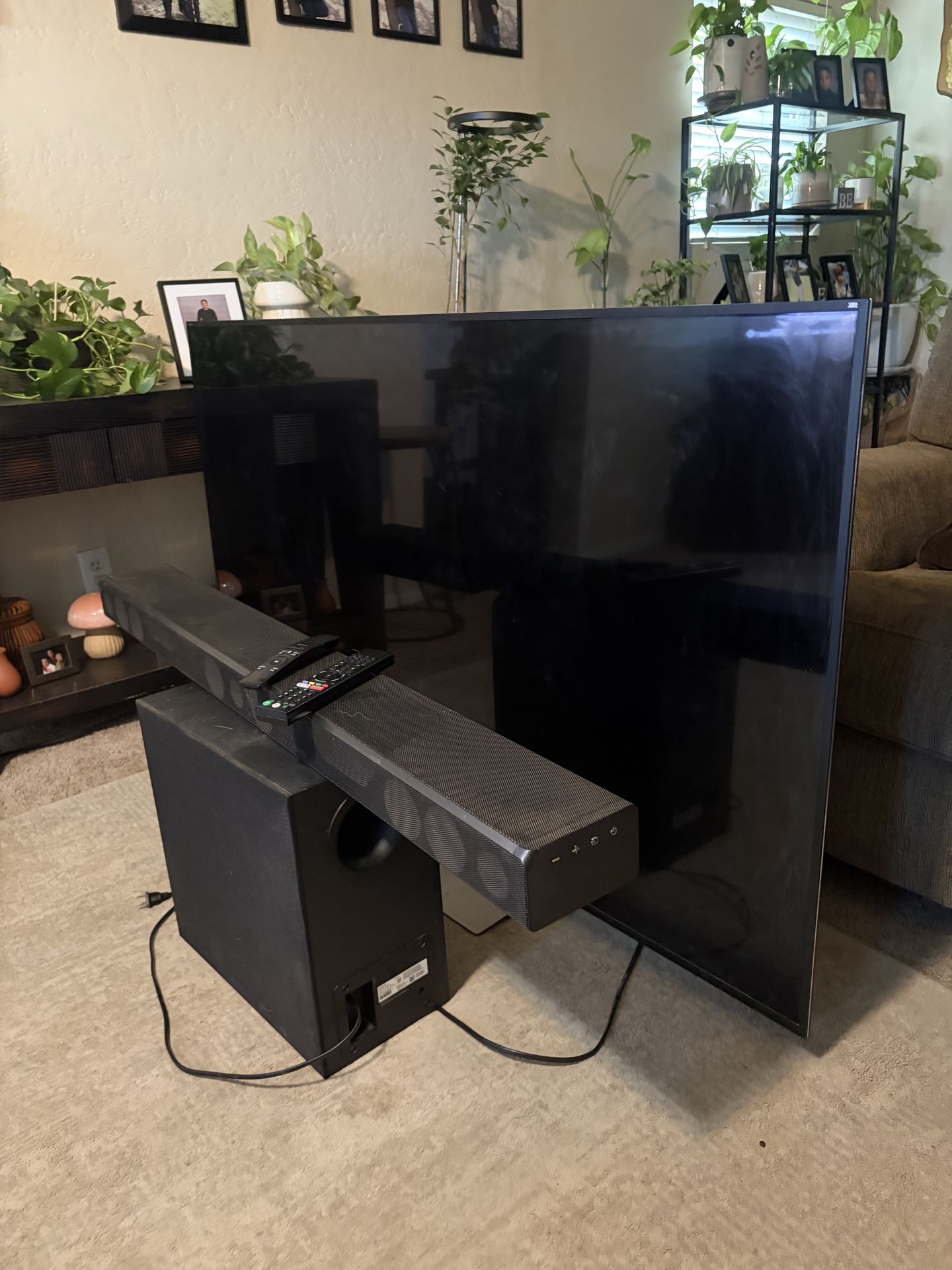 Sony 65" TV (XBR-65X850D) & Samsung Sound Bar w/Subwoofer (HW-K850) for ...