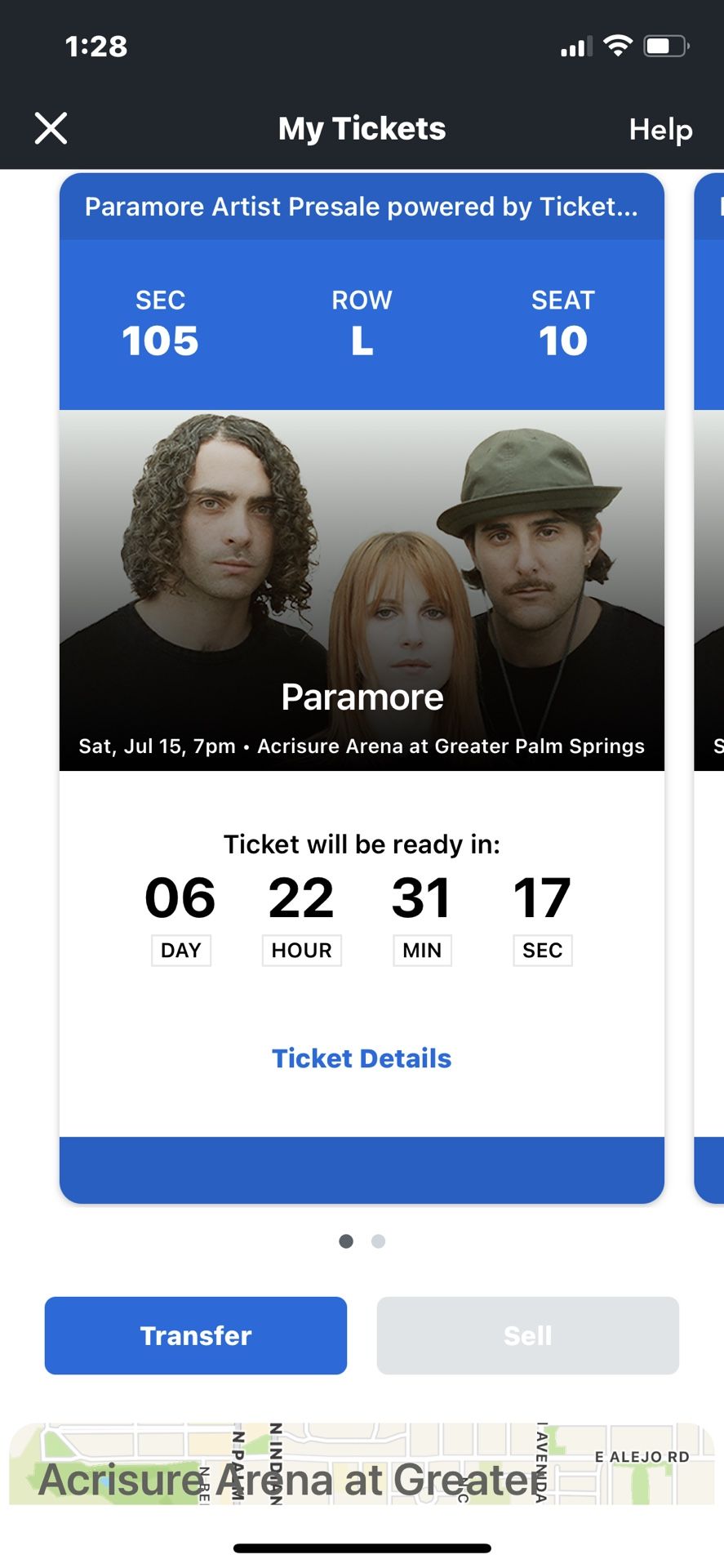 Paramore Tickets Acrisure July 15 for Sale in Garden Grove, CA - OfferUp