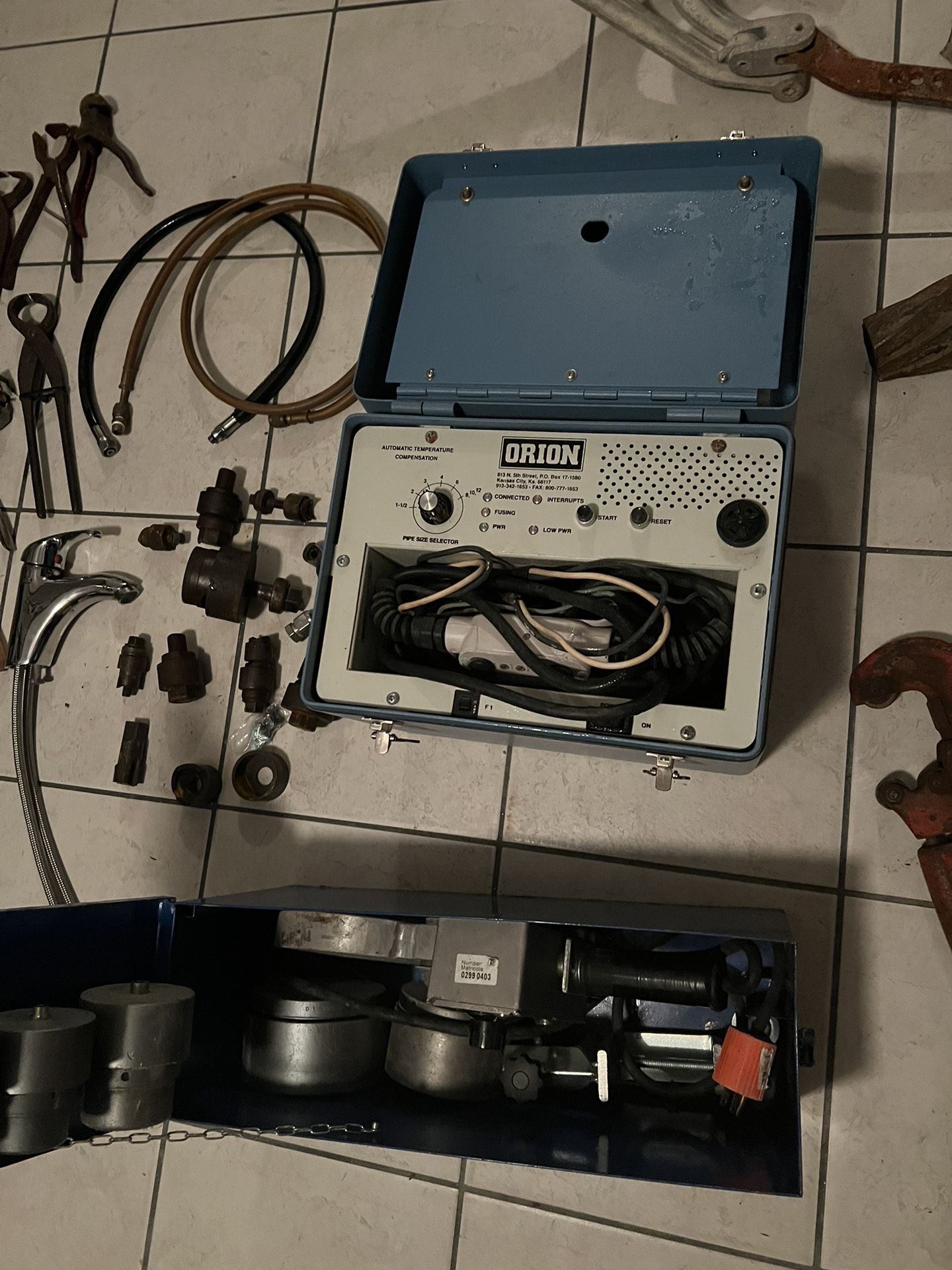 Lot Of Pro Plumbing Tools - Ridgid Reamer Threader Puller PVC Pipe ...