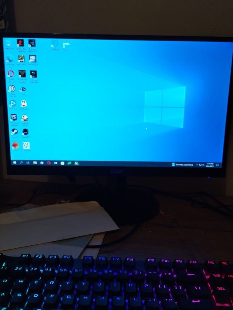 Low Range Gaming PC, With Monitor And Speakers! for Sale in Meadville ...