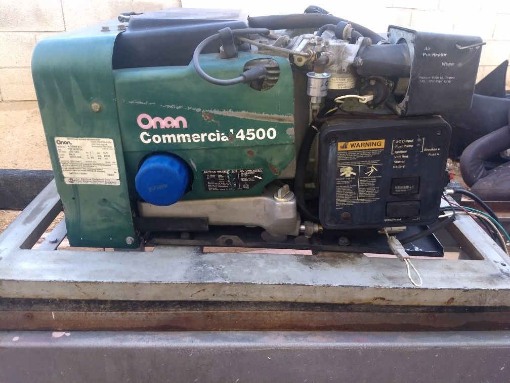 Onan generator 4500 Watts for Sale in Hesperia, CA - OfferUp
