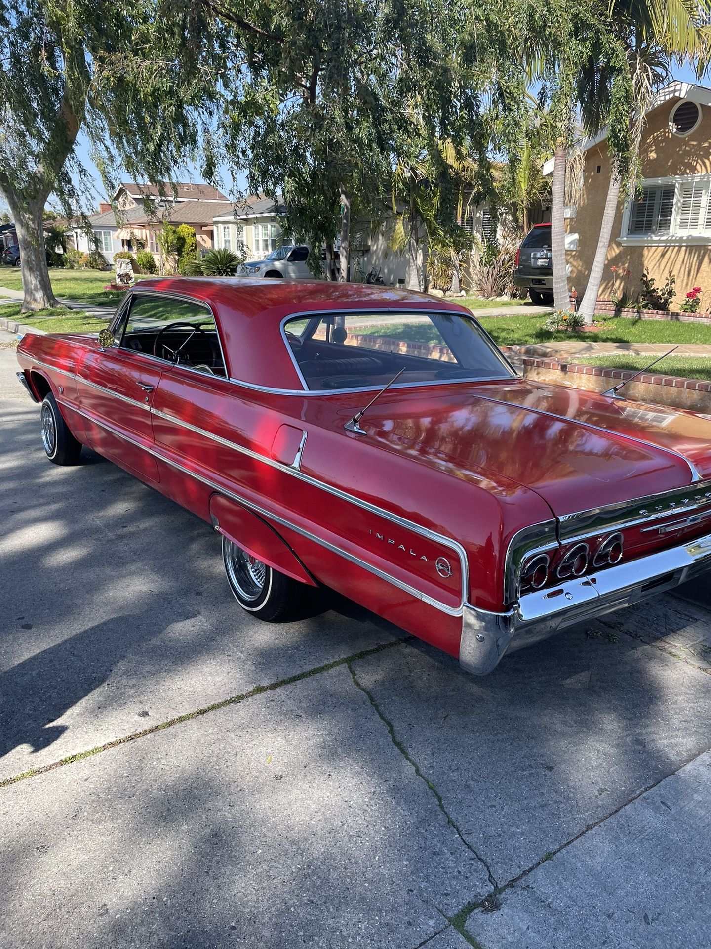 Red 64 Impala Lowrider