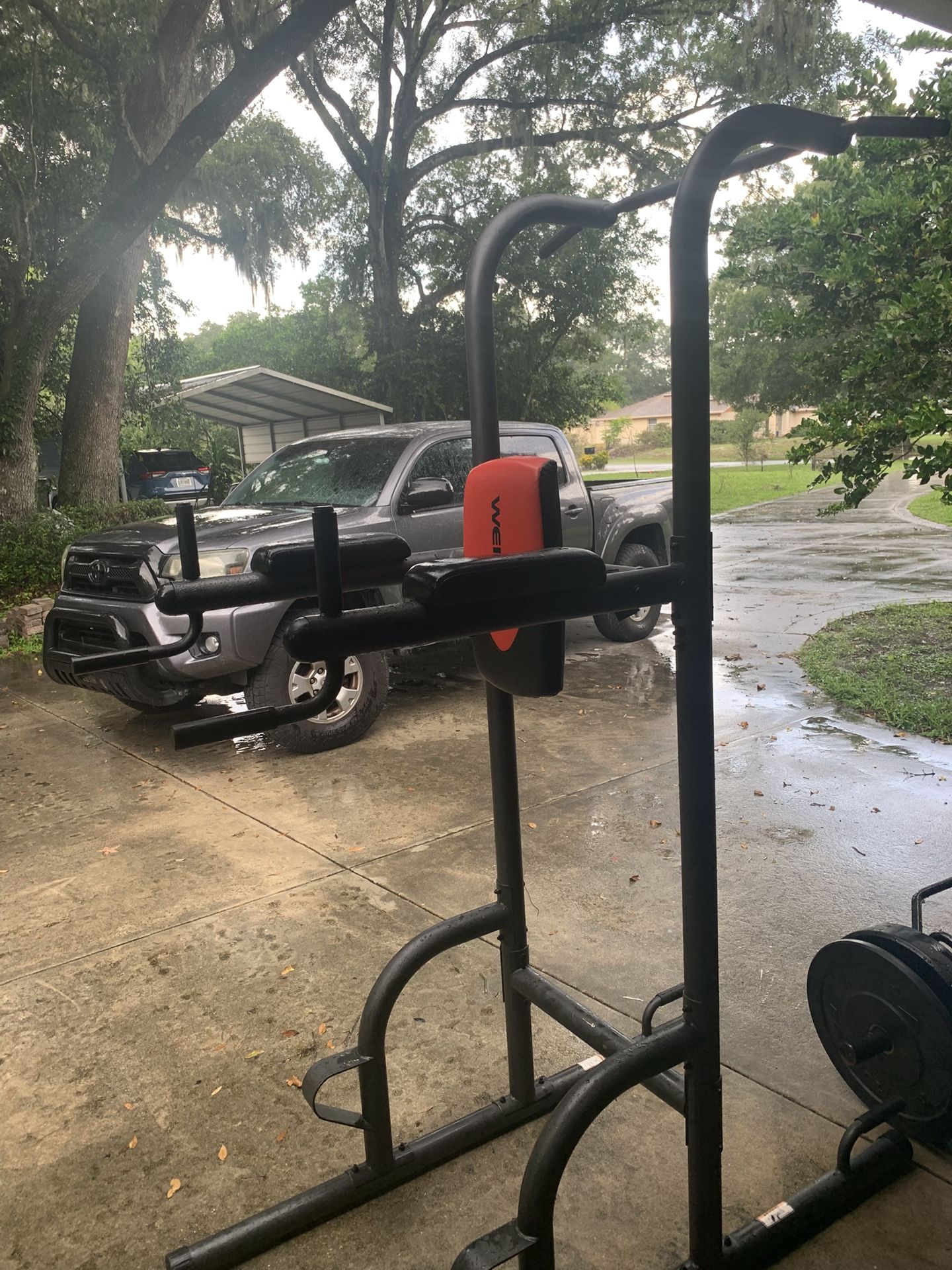 Weider Pro 255 Adjustable Bench, Power Tower, Ab Raise, Dip And Pull Up ...
