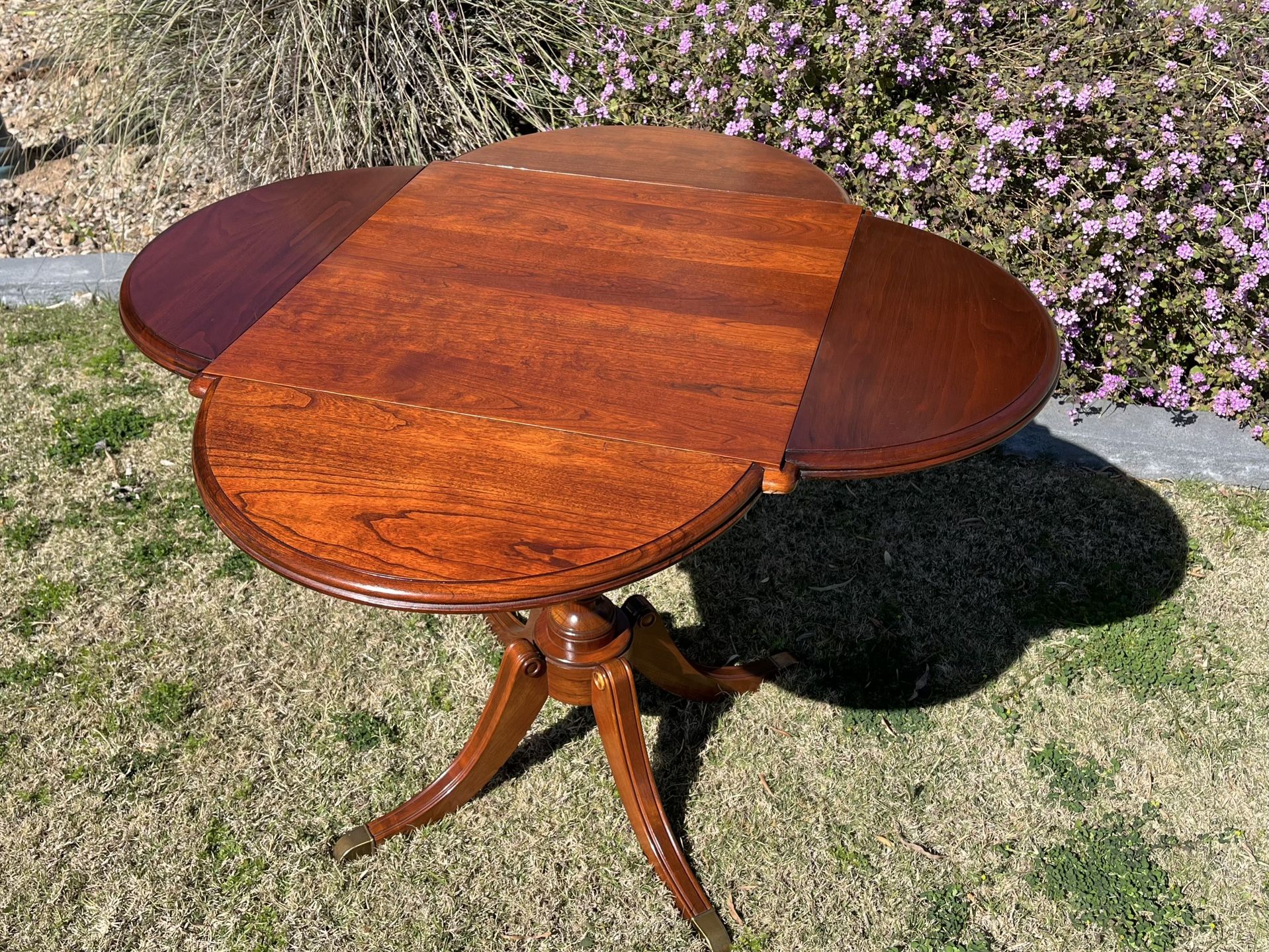 Solid Cherry Wood Drop-leaf 4-leaf Clover Table for Sale in Phoenix, AZ ...