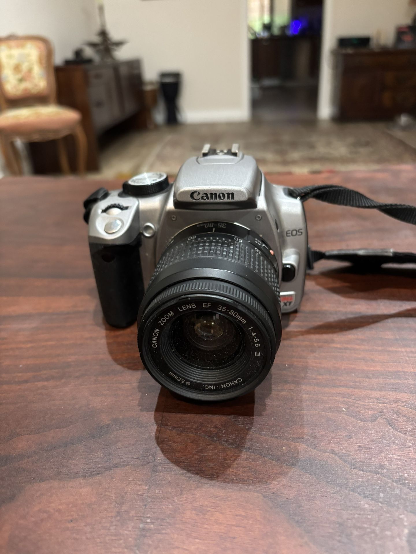 Canon EOS. Digital Rebel Xt Camera With Canon Zoom Lens EF. 35 - 80 mm ...
