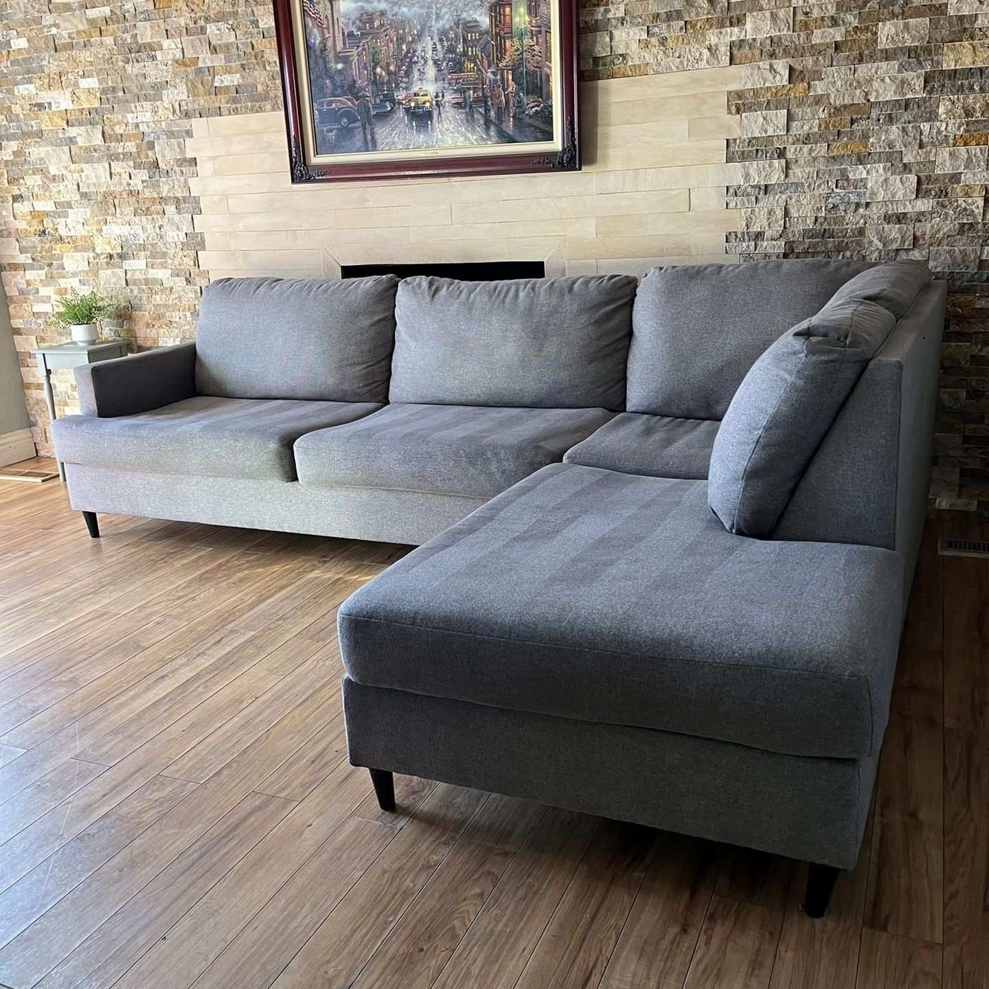 FREE DELIVERY Ashley Furniture Santasia Large Grey Sectional Sofa for Sale in San Ramon CA OfferUp