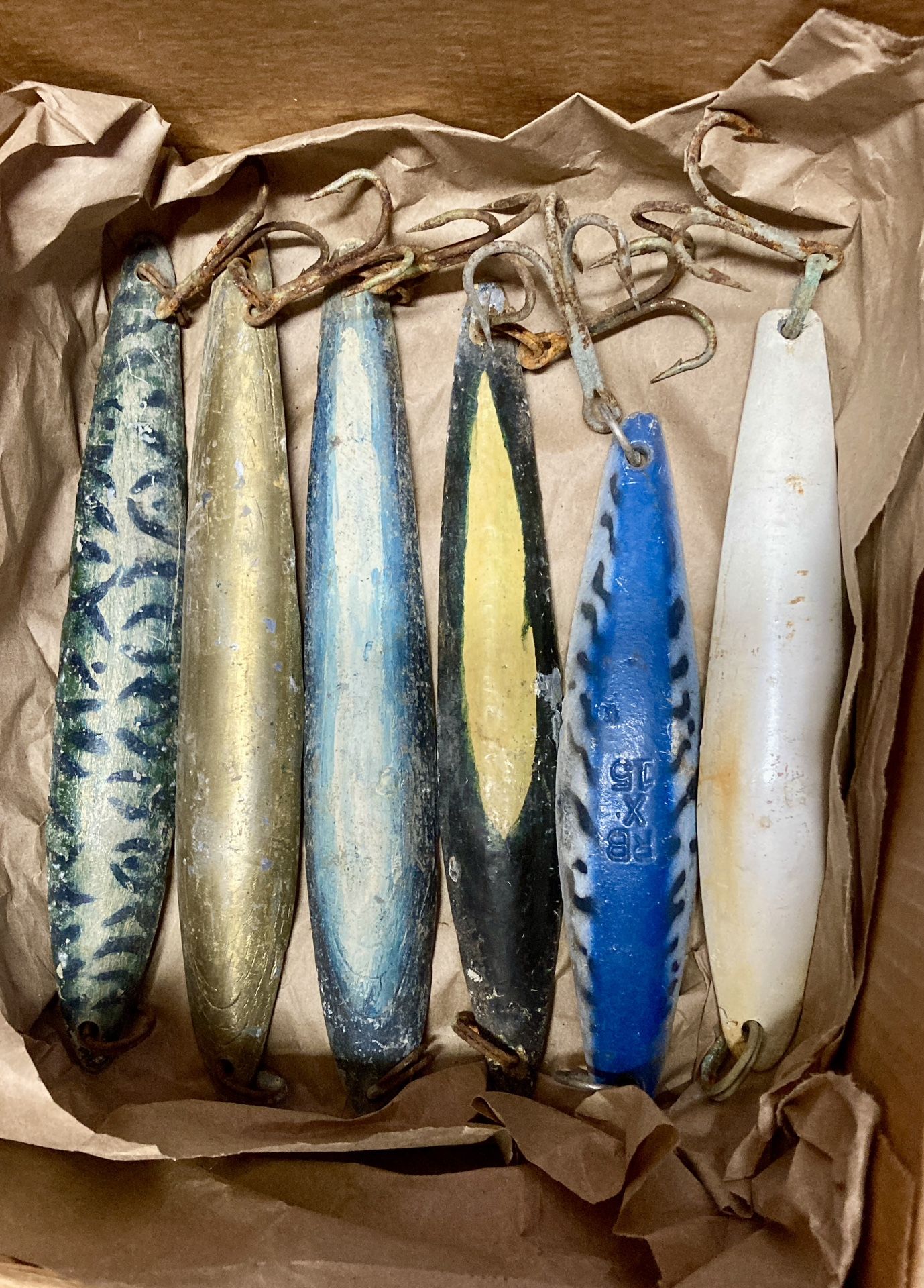 Fishing Lures- Large Lures- Vintage-Set Of 6! Very Well Made Heavy ...