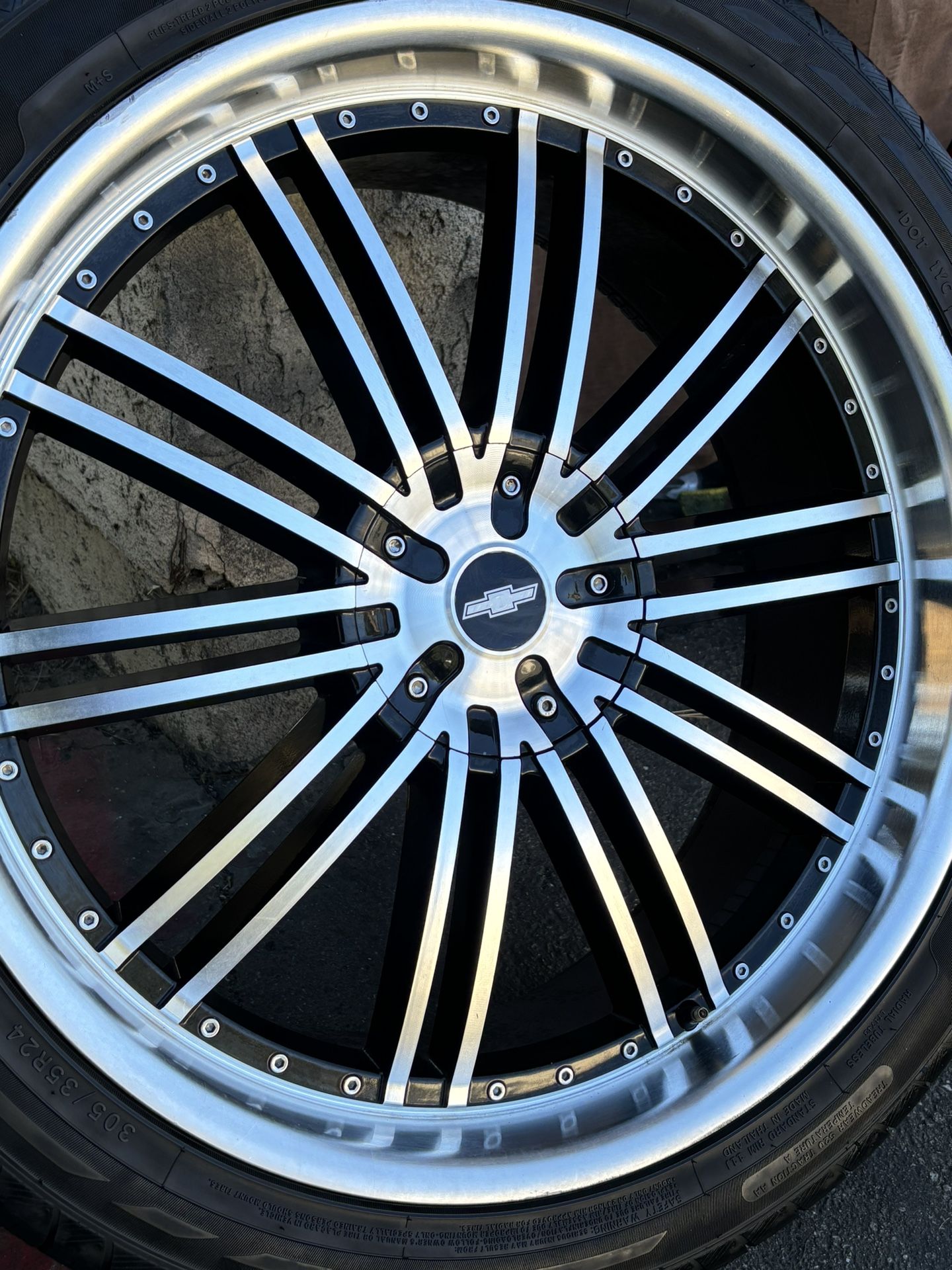 24” KRONIK WHEELS CUSTOM UNIVERSAL FITS CHEVY FORD NISSAN TOYOTA 6x139 ...