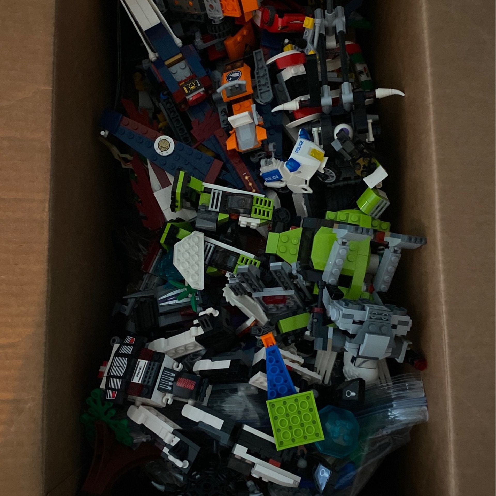 Various Lego Sets, some disassembled, some with missing pieces, random ...
