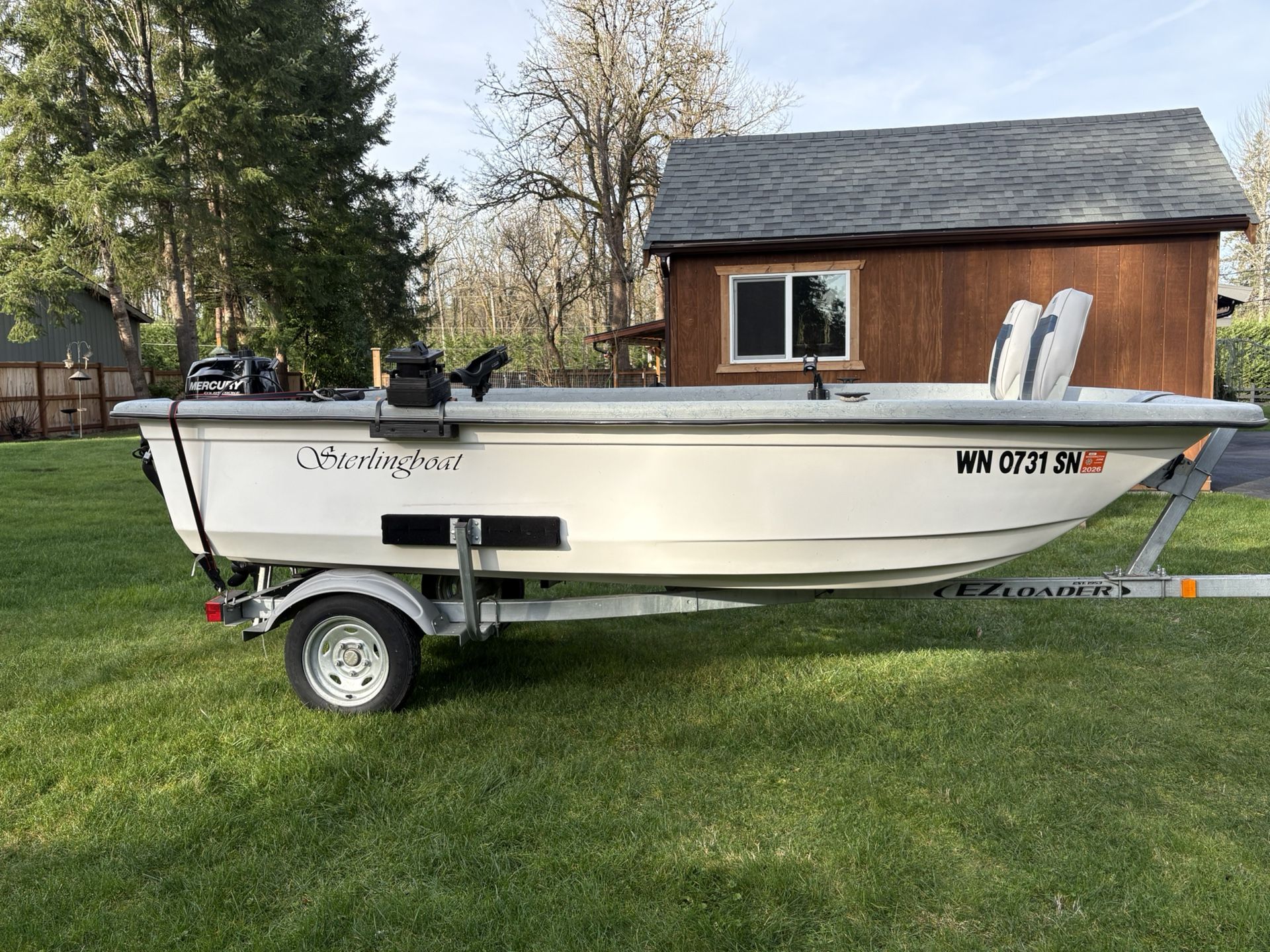 13’ Fiberglass Open Hull Fishing Boat for Sale in Covington, WA - OfferUp
