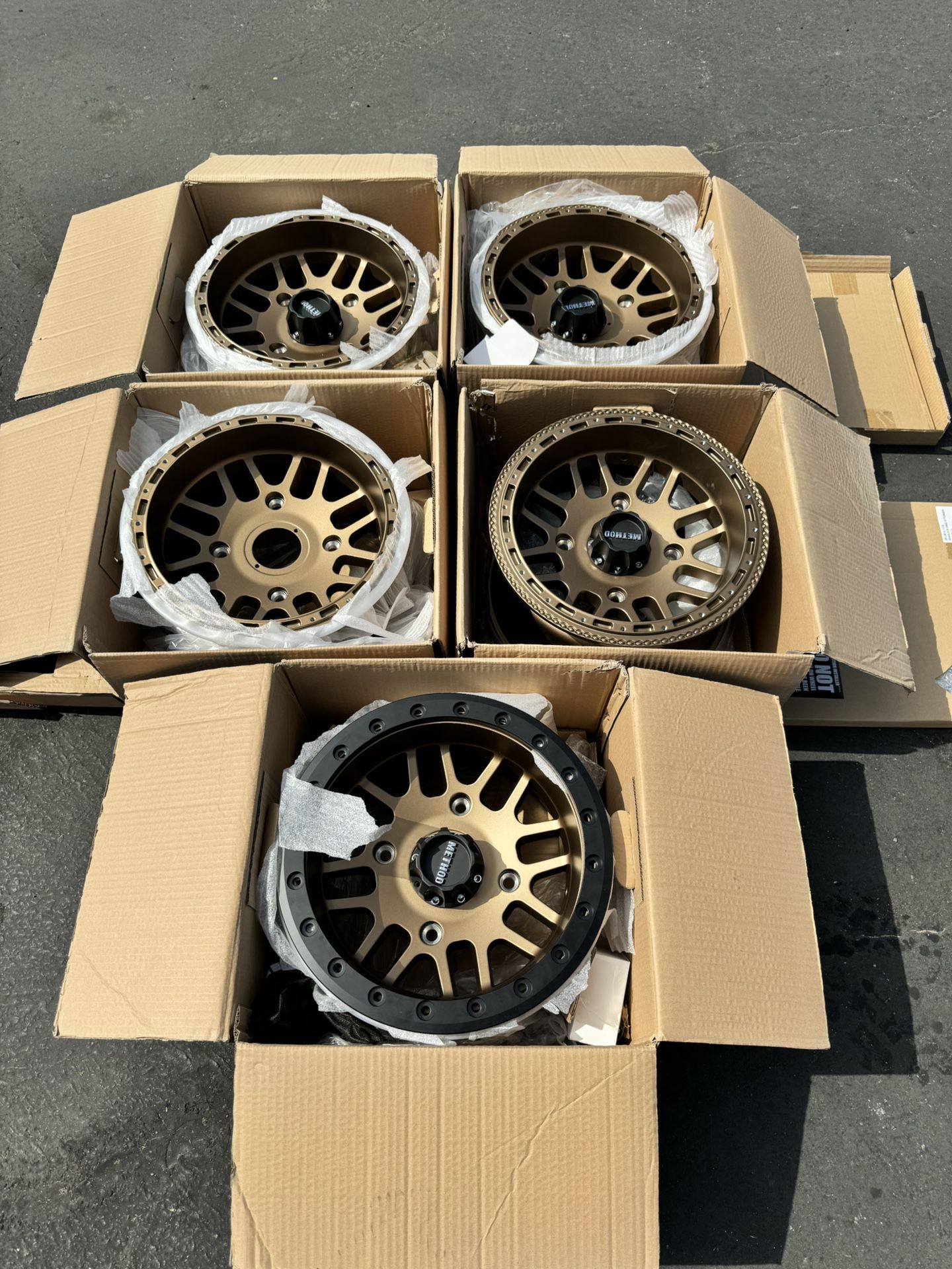 (5) Brand New 14” Bronze UTV Method 406 BEADLOCKS For Polaris RZR Can ...