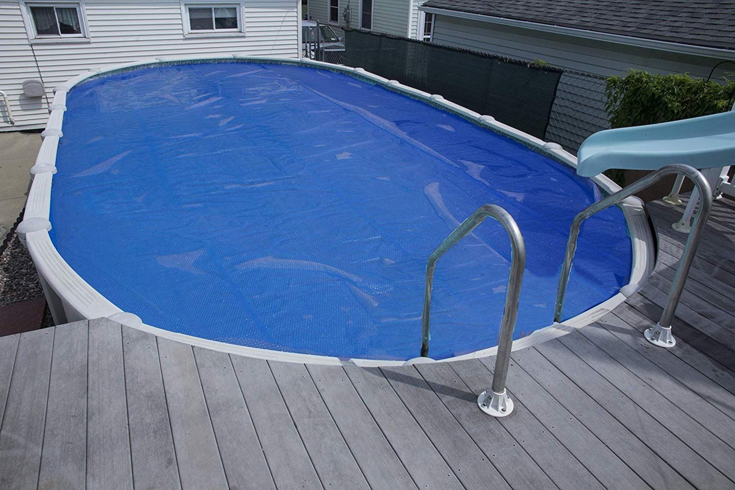 COSTCO 12x22 Pool Solar Cover 12x24 ft Oval (Can Be Cut To Size) for ...
