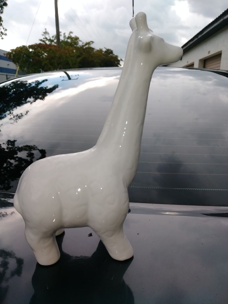 White Giraffe Statue