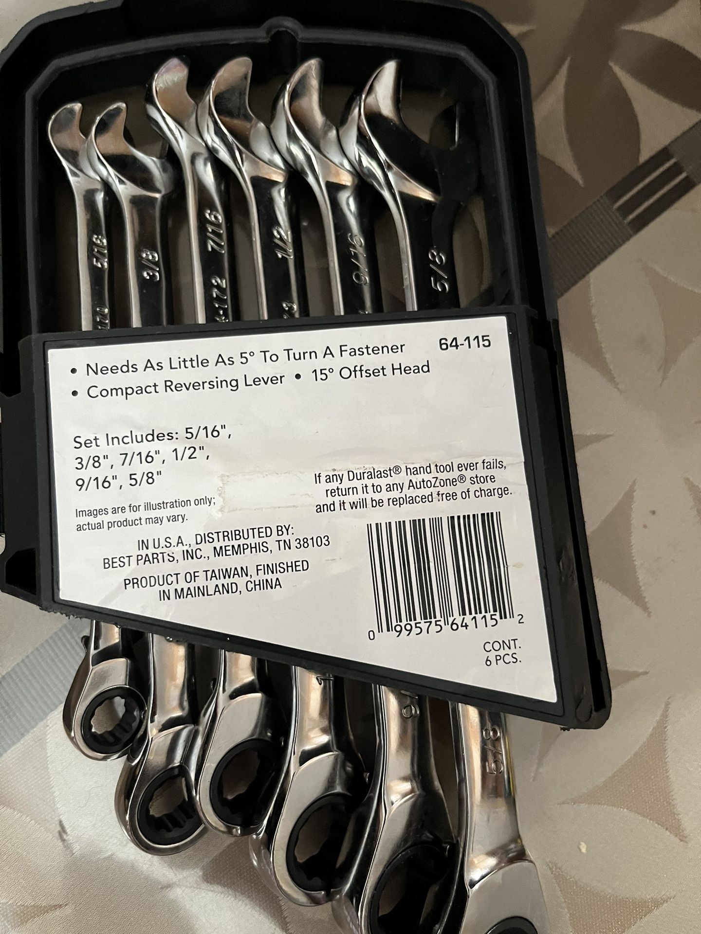 Duralast reversible ratcheting wrench set store