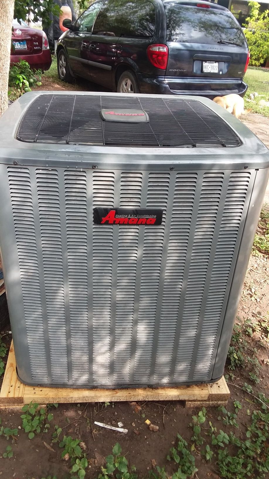 Amana 5-ton condenser unit works perfect full of refrigerant ready to ...