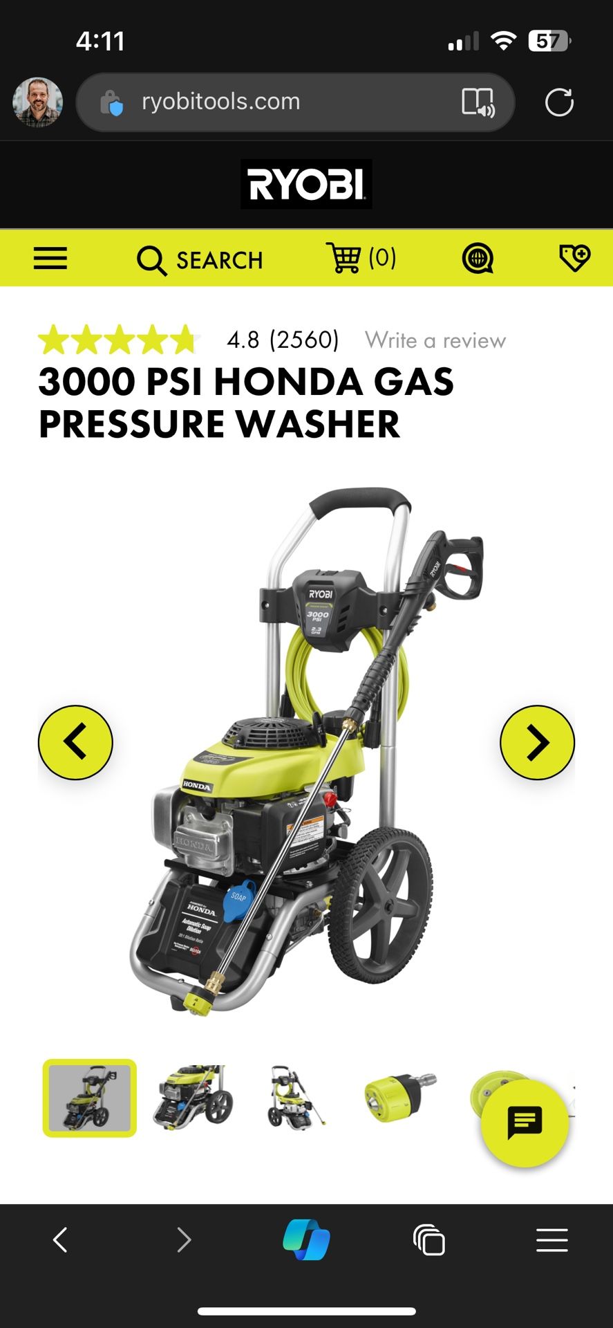 Honda Gas Engine Pressure Washer 3000psi Ryobi for Sale in Woodinville, WA - OfferUp
